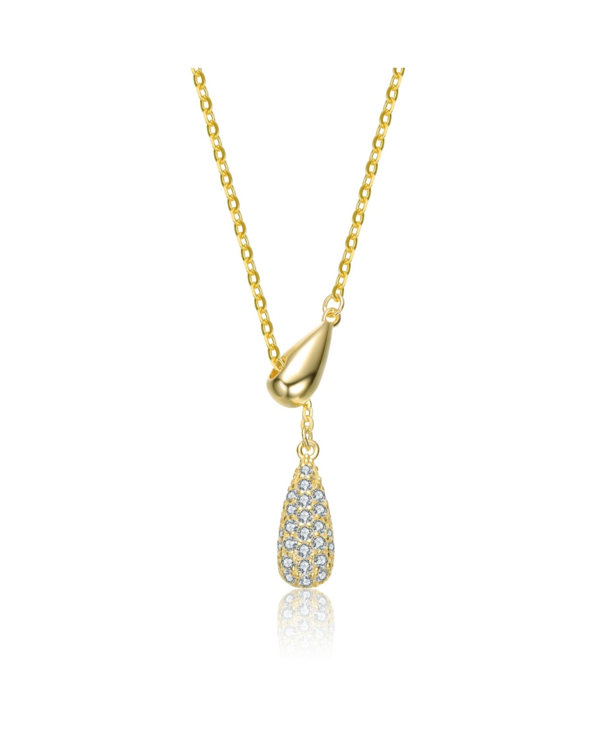 Click here for Genevive Sterling Silver 14K Gold Plated with Clea... prices