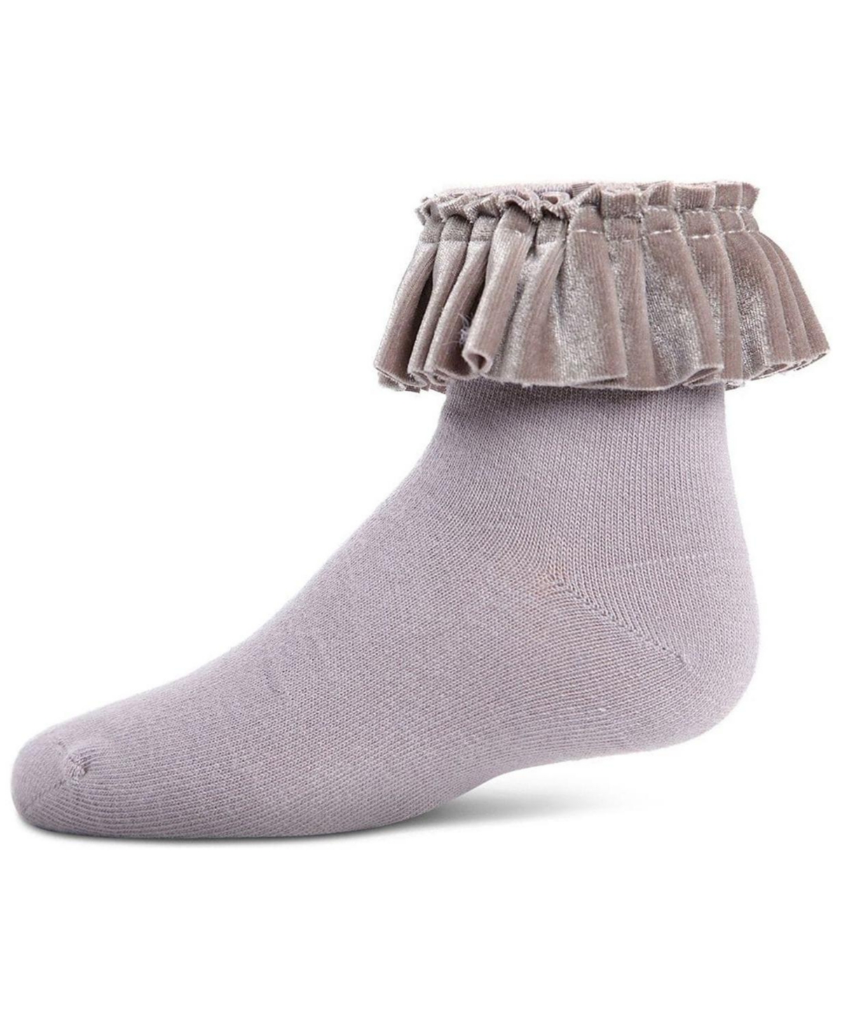 Click here for Memoi Big Girls Velvet Pleated Cotton Blend Anklet... prices