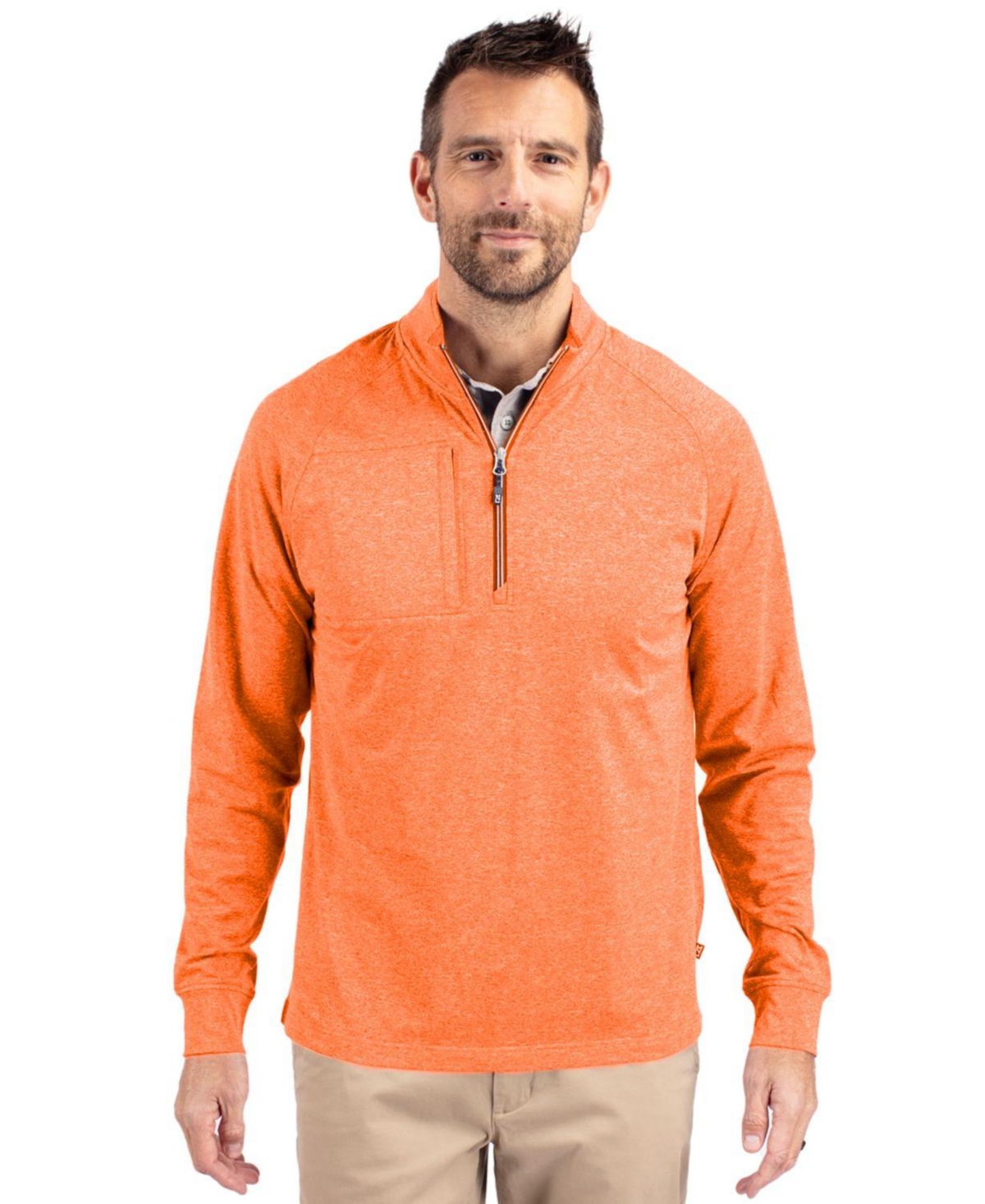 Click here for Cutter & Buck Adapt Eco Knit Heather Mens Quarter... prices