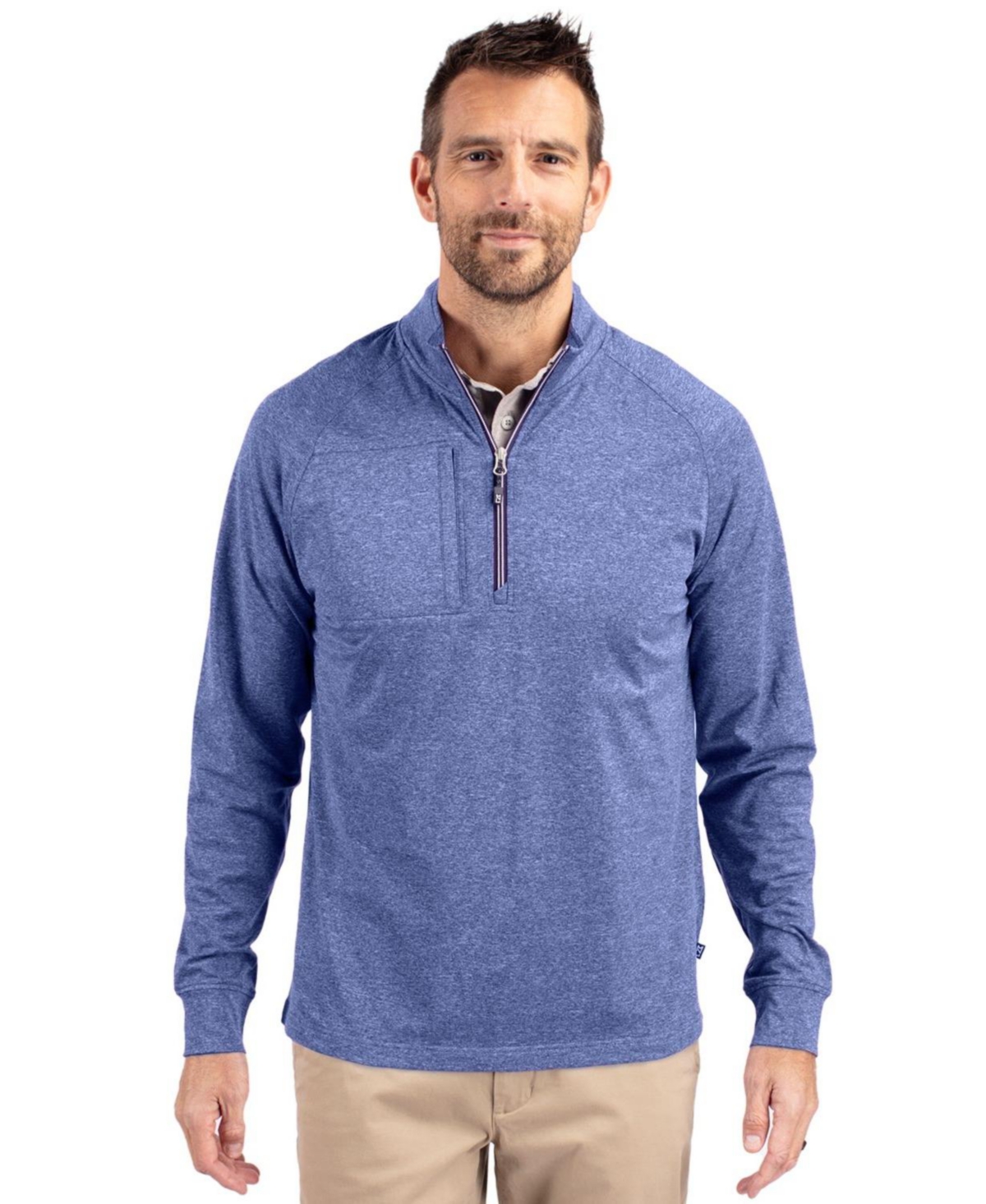 Click here for Cutter & Buck Adapt Eco Knit Heather Mens Quarter... prices