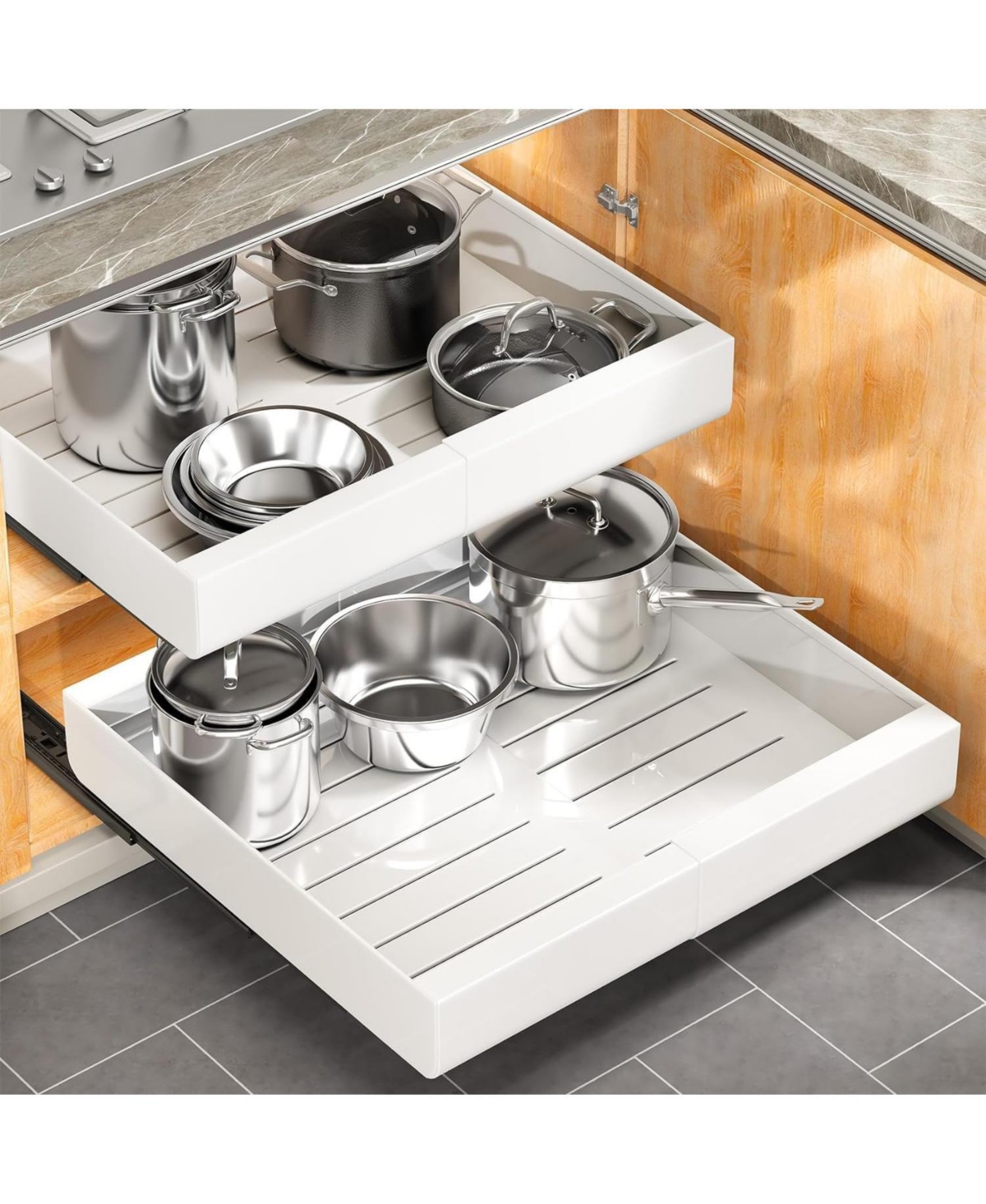 Click here for Kitstorack Pull out Cabinet Organizer  Expandable(... prices