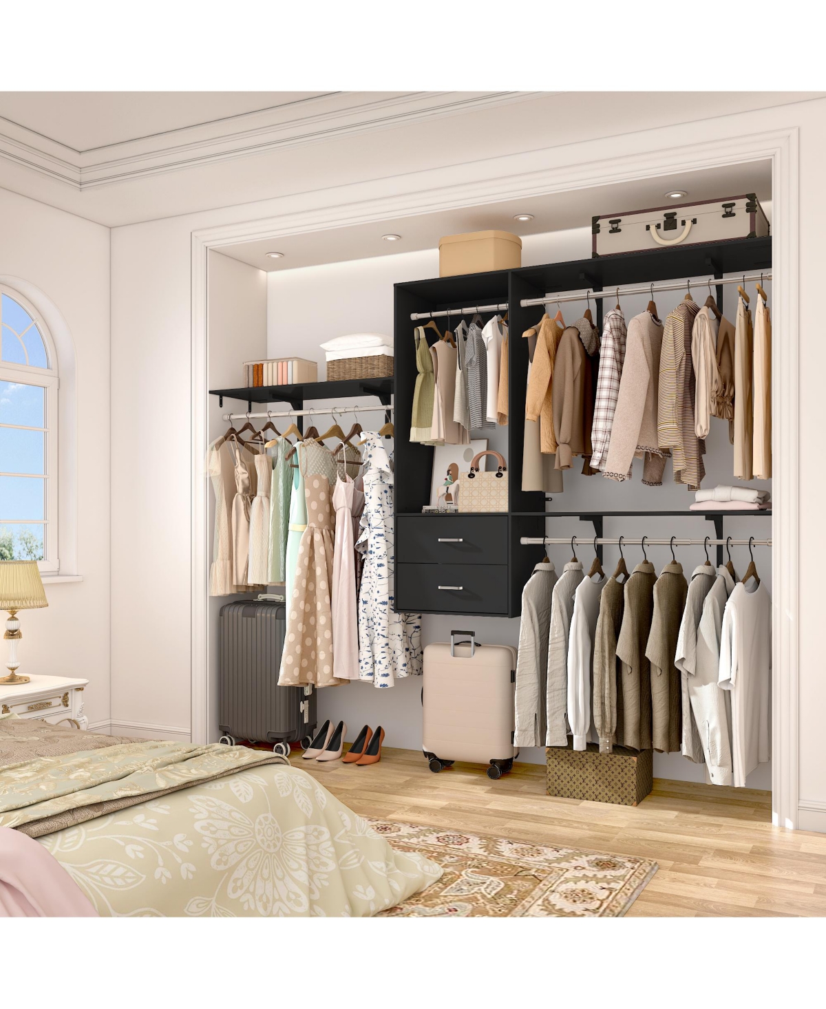 Click here for 96 Inch Wall Mounted Closet Organizer System with... prices