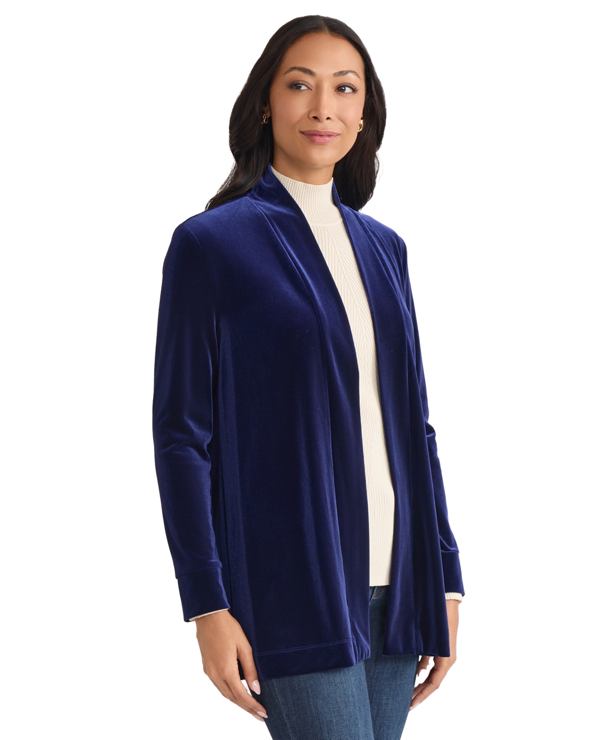 Click here for Jones New York Womens Open Front Cardigan - Dark S... prices