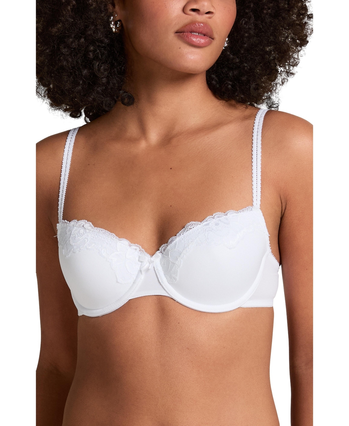 Click here for Hunkemoller Secret Lace Padded Underwired Bra - Wh... prices