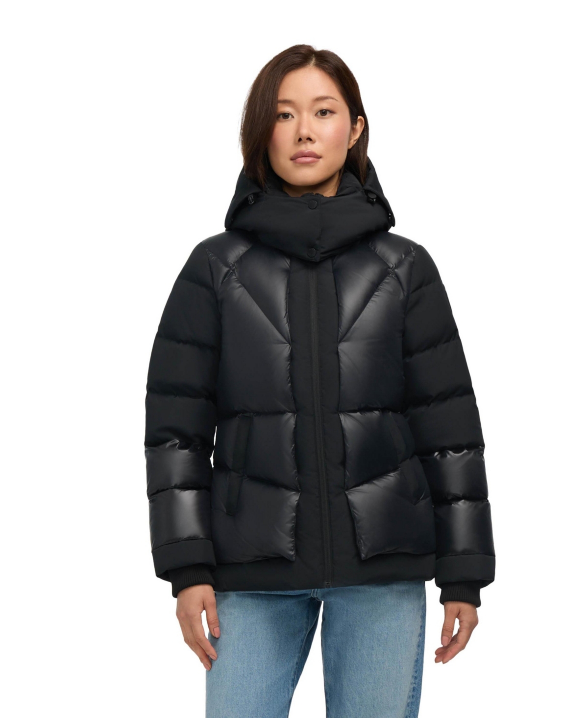 Click here for Pajar Womens Vega Mixed Media Puffer Jacket with R... prices