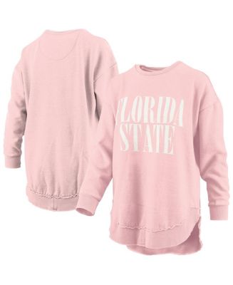 Pressbox Women's Pink Florida State Seminoles Poncho Fleece Pullover ...