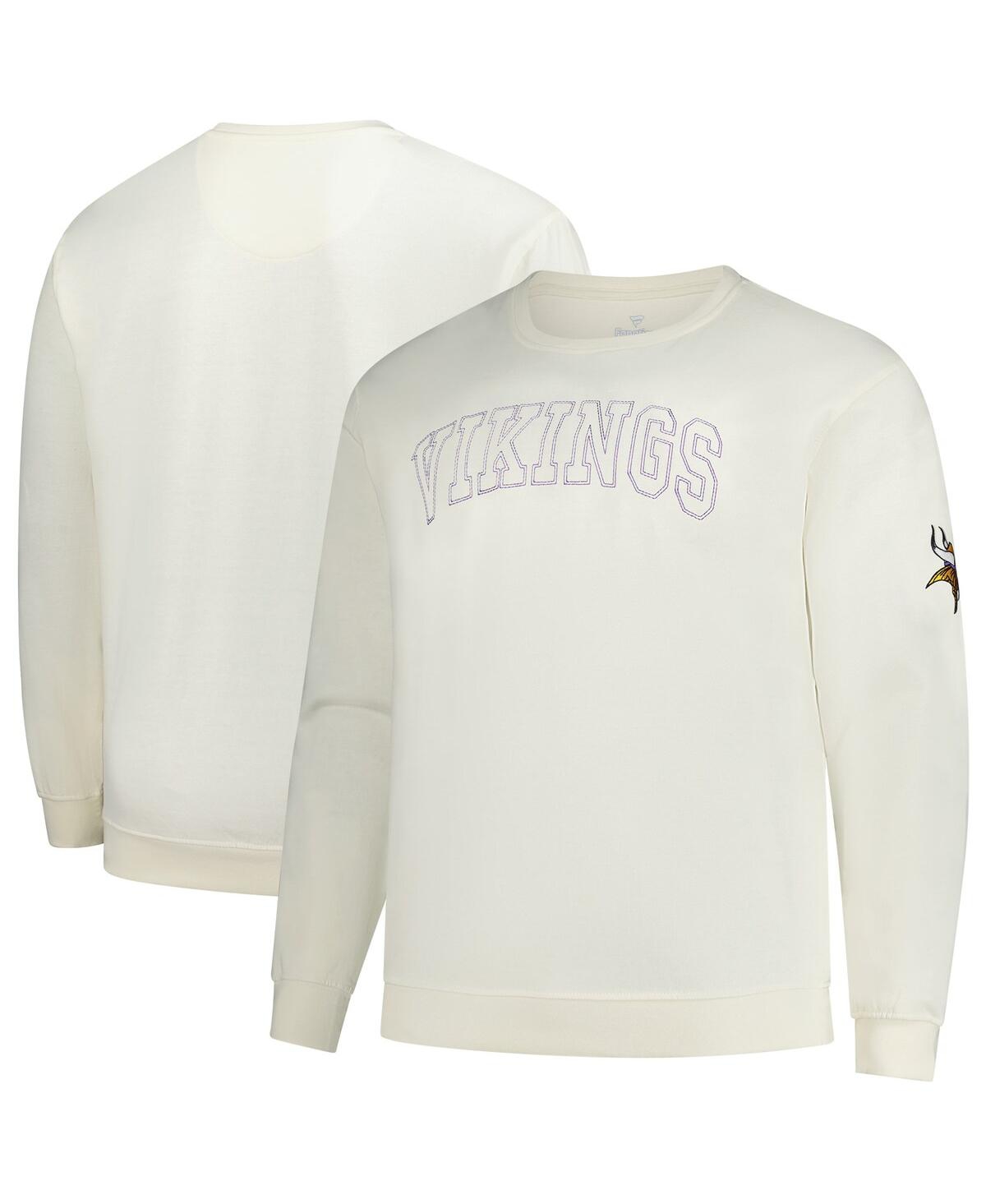 Click here for Profile Mens Cream Minnesota Vikings Big Tall Flee... prices