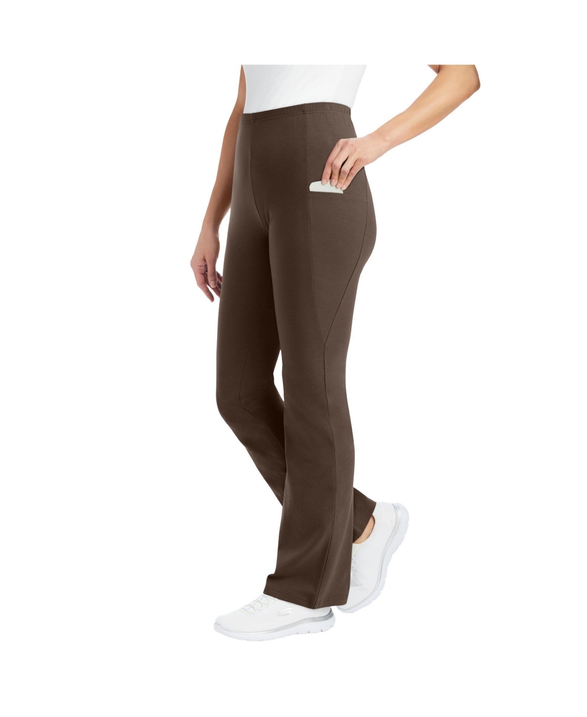 Click here for Woman Within Womens Within Tall Stretch Cotton Poc... prices
