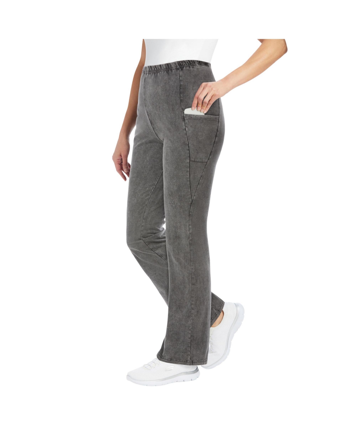 Click here for Woman Within Womens Within Tall Stretch-Cotton Kni... prices