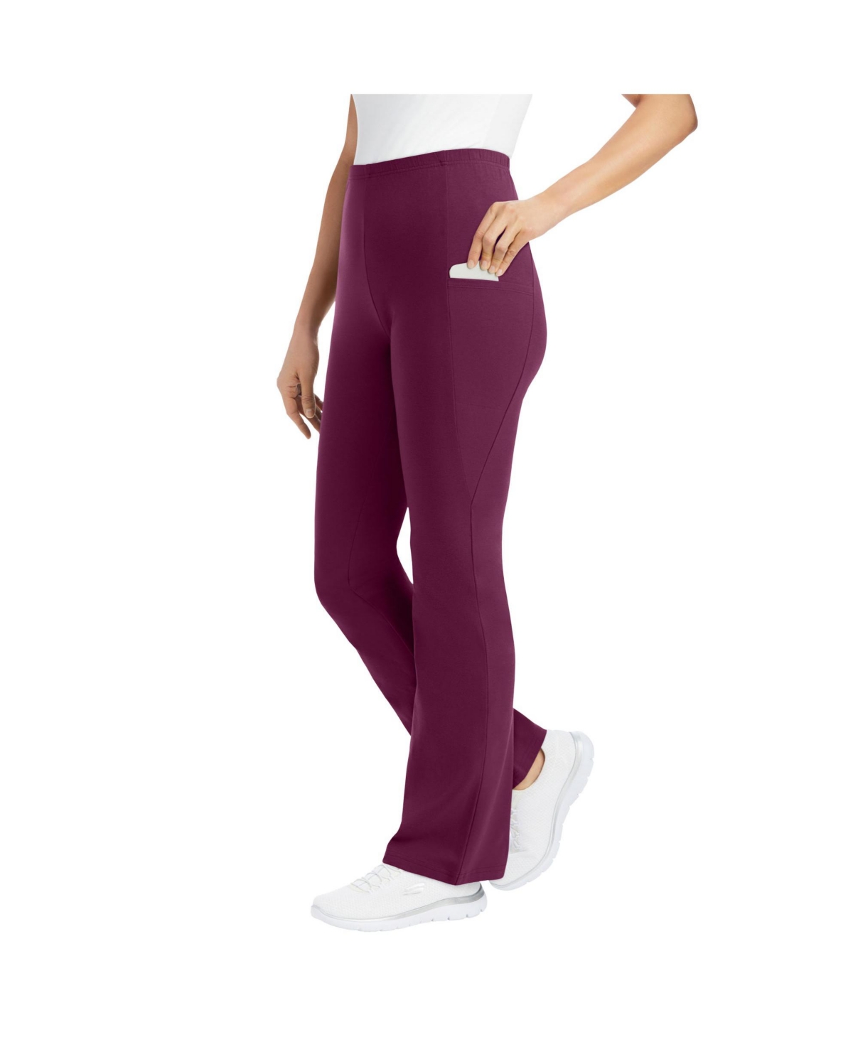 Click here for Woman Within Womens Within Tall Stretch-Cotton Kni... prices