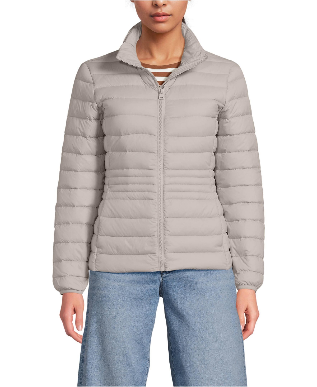 Click here for Lands End Womens Wanderweight Packable Down Jacket... prices