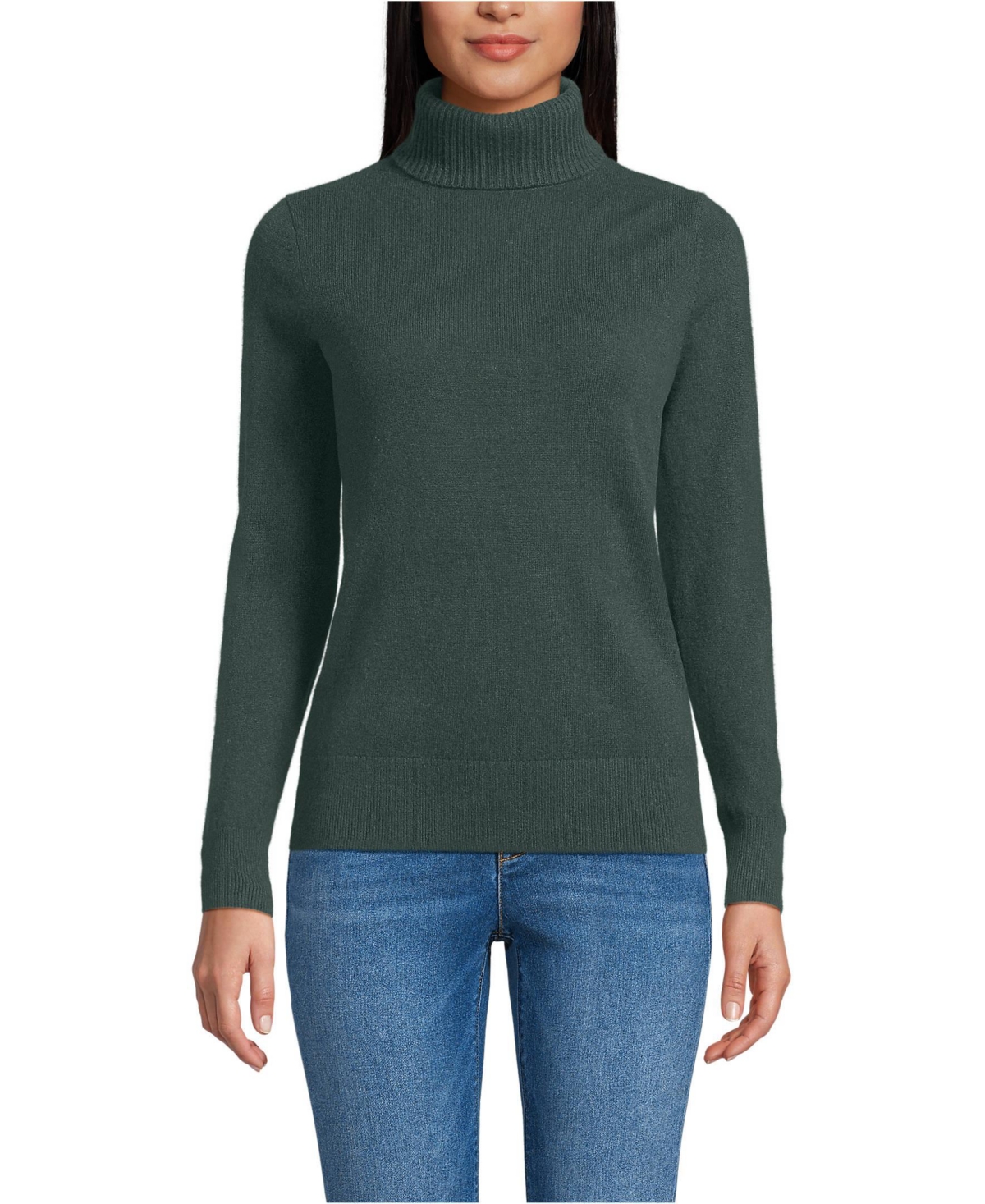 Click here for Lands End Womens Turtleneck Sweater - Evening fore... prices