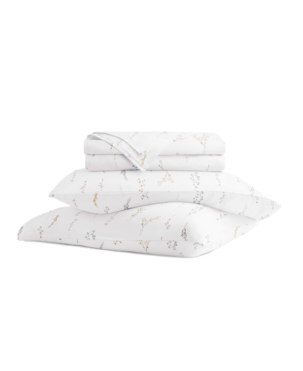 ienjoy Home Long Staple 300-Thread Count Cotton Pattern 4-Pc. Sheet Set  Full - White