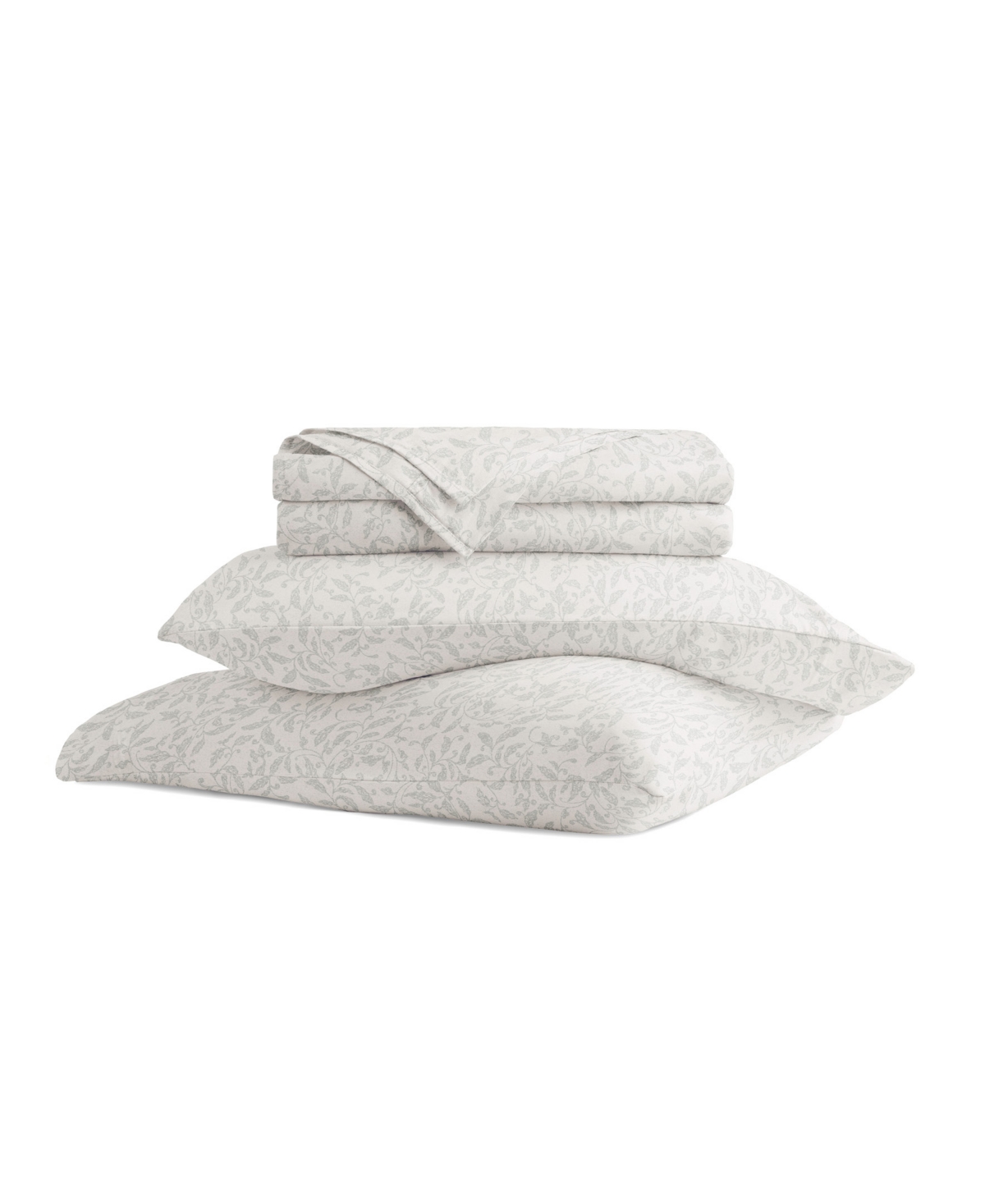 ienjoy Home Long Staple 300-Thread Count Cotton Pattern 4-Pc. Sheet Set  Full - Eucalyptus