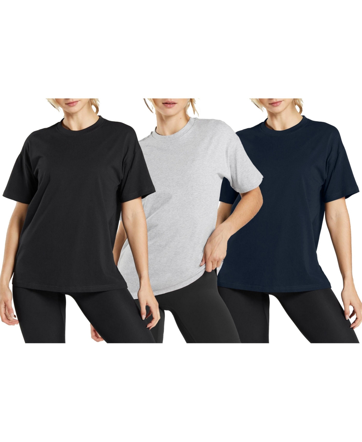 Click here for Blue Ice Womens Loose Fitting Short Sleeve Crew Ne... prices