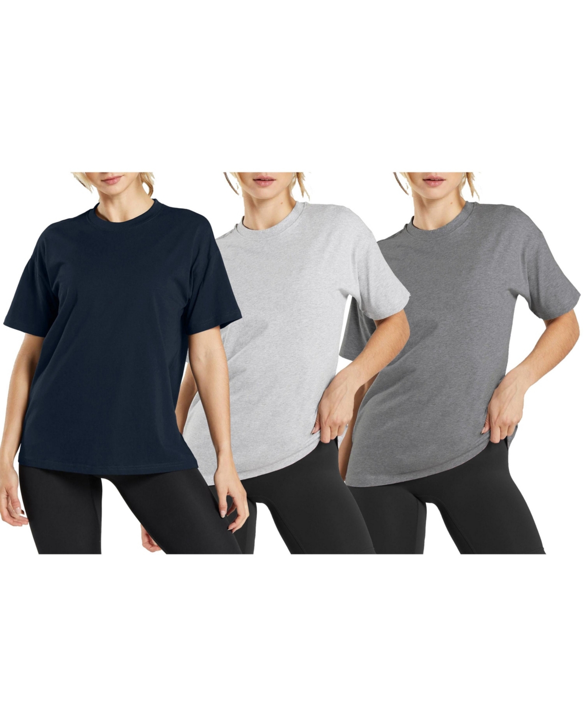 Click here for Blue Ice Womens Loose Fitting Short Sleeve Crew Ne... prices