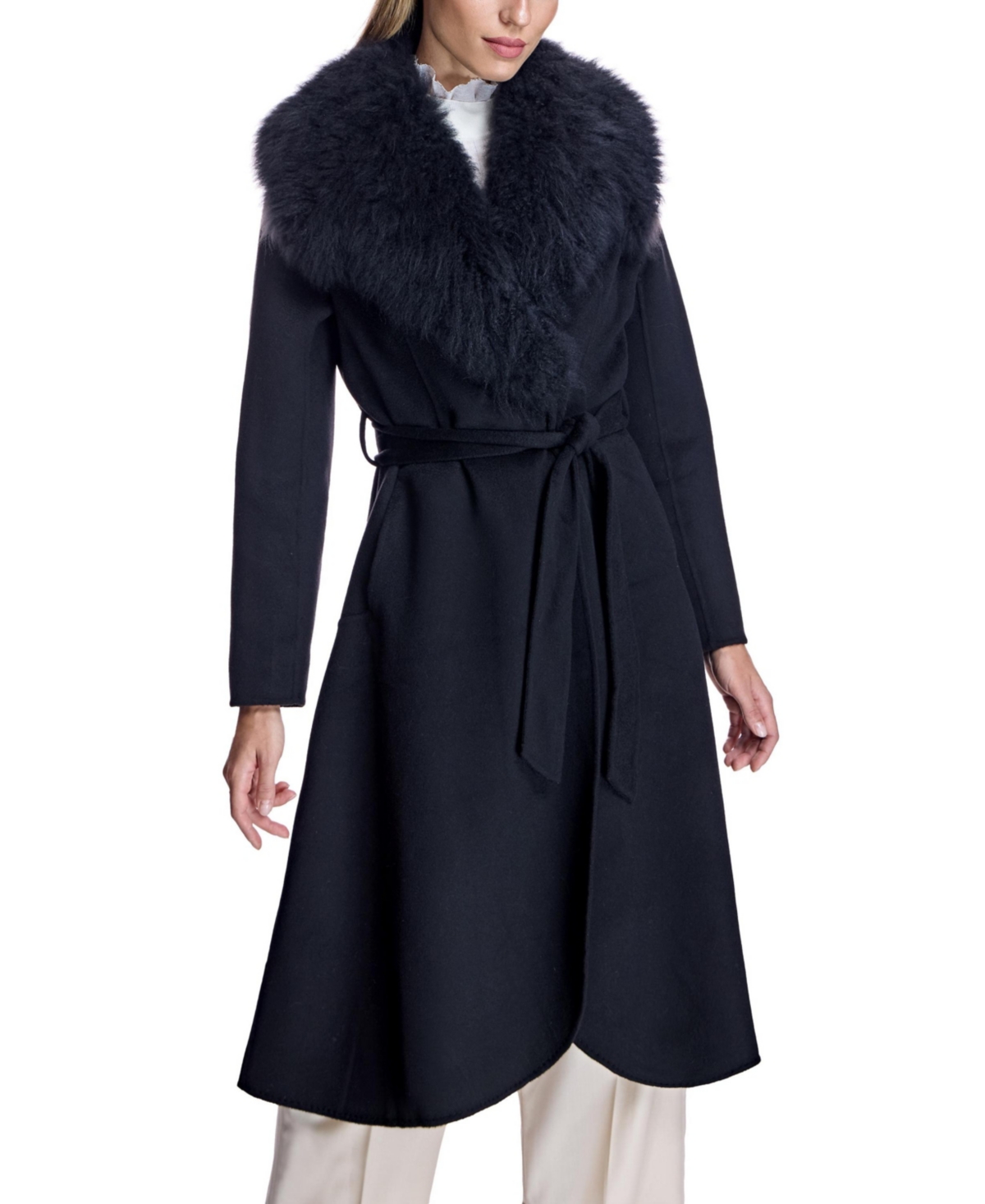 Click here for Julia & Stella by Maximilian Womens Fur-Trimmed Wr... prices