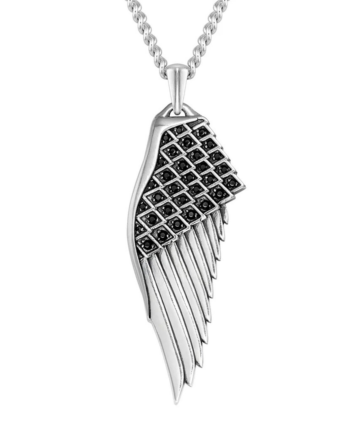 Click here for Vincero Mens Necklace The Wing Pendant - Silver -... prices