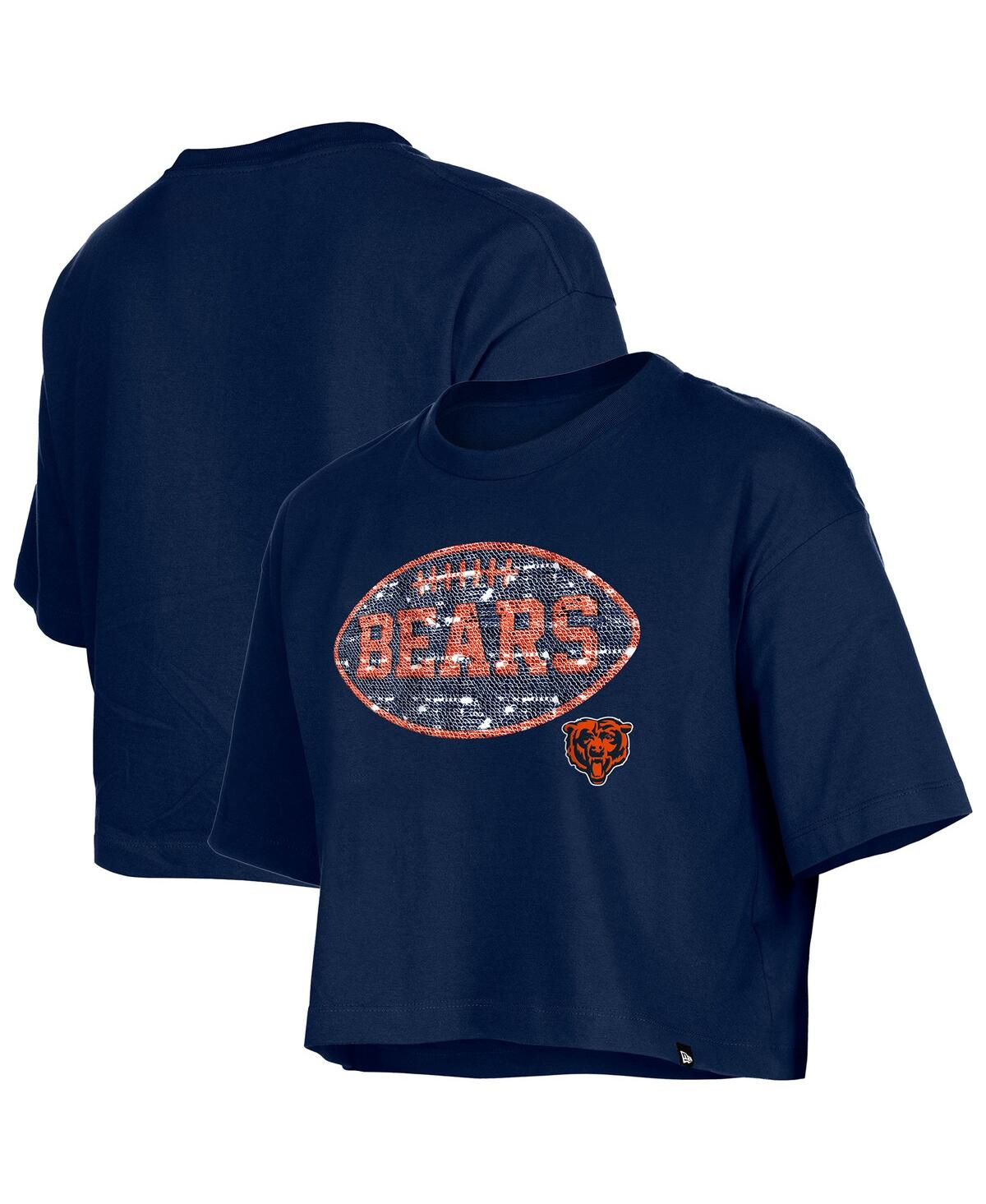 Click here for New Era Girls Navy Chicago Bears Flip Sequin Boxy... prices