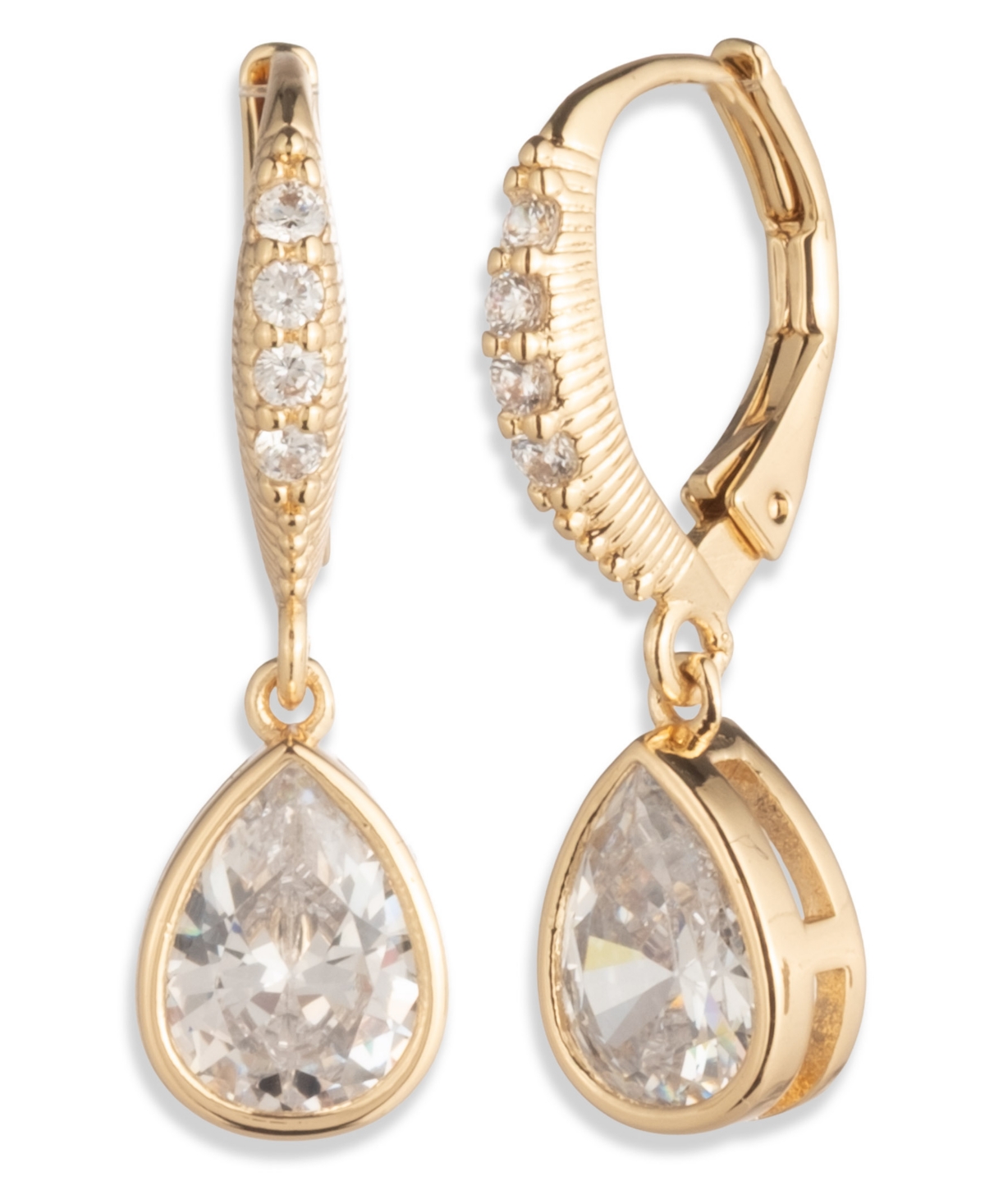 Click here for Givenchy Cubic Zirconia Chandelier Earrings - Whit... prices