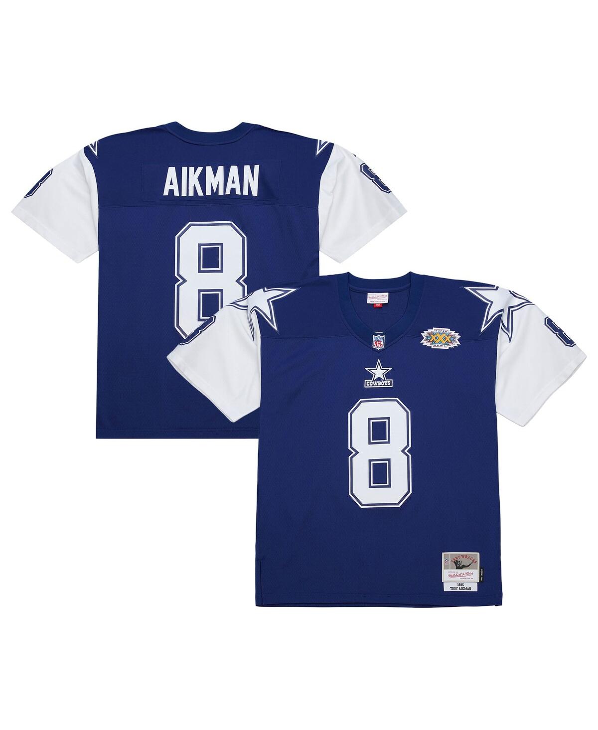 Click here for Mitchell & Ness Mens Troy Aikman Navy Dallas Cowbo... prices