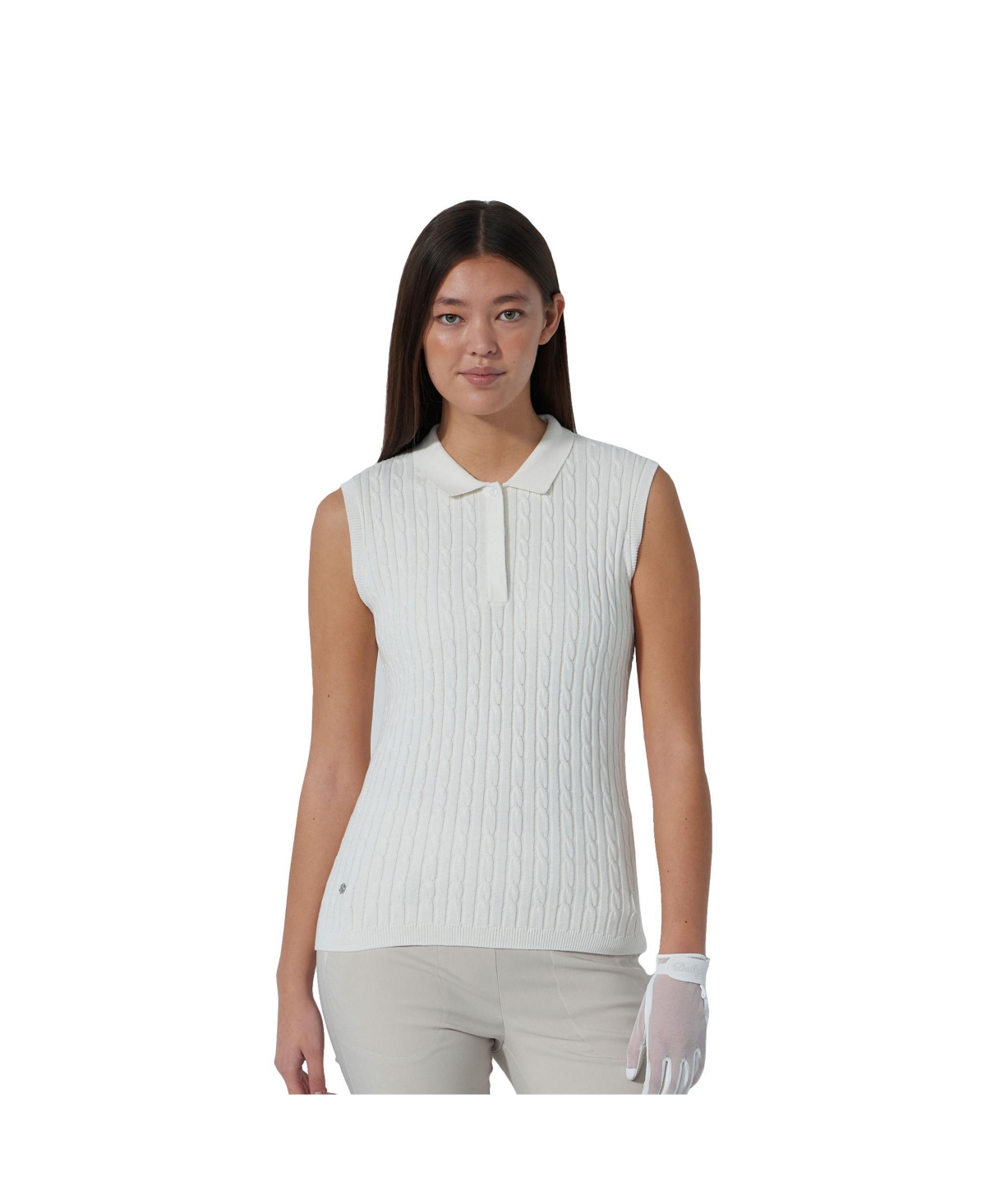 Click here for Daily Sports Womens Madelene Cable Knit Sleeveless... prices