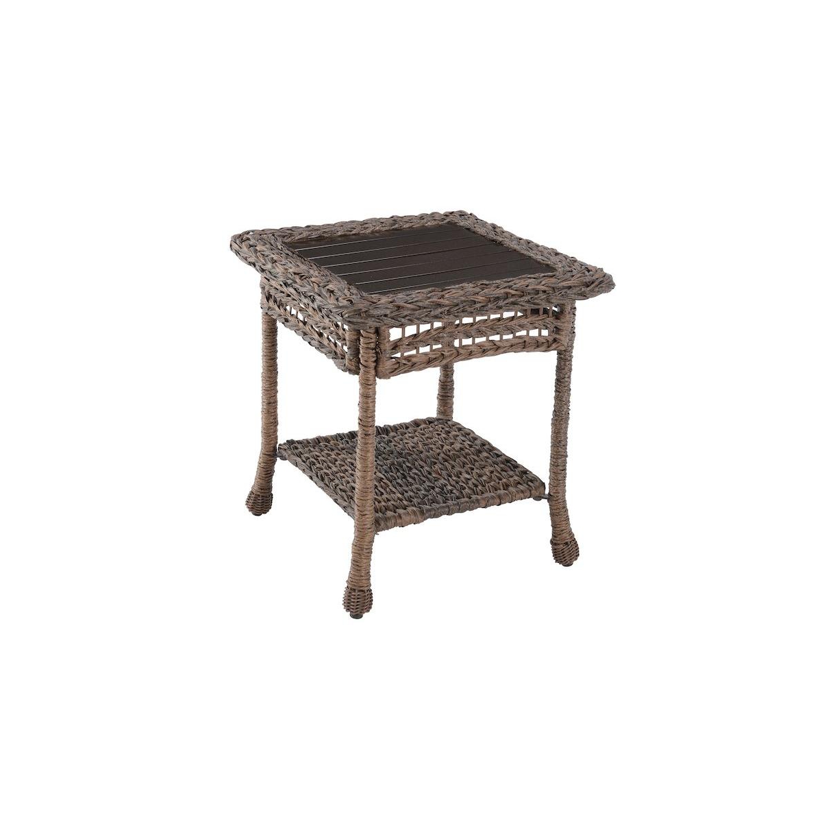 Click here for Jiallo Faux Sea Grass Resin Rattan End Table prices
