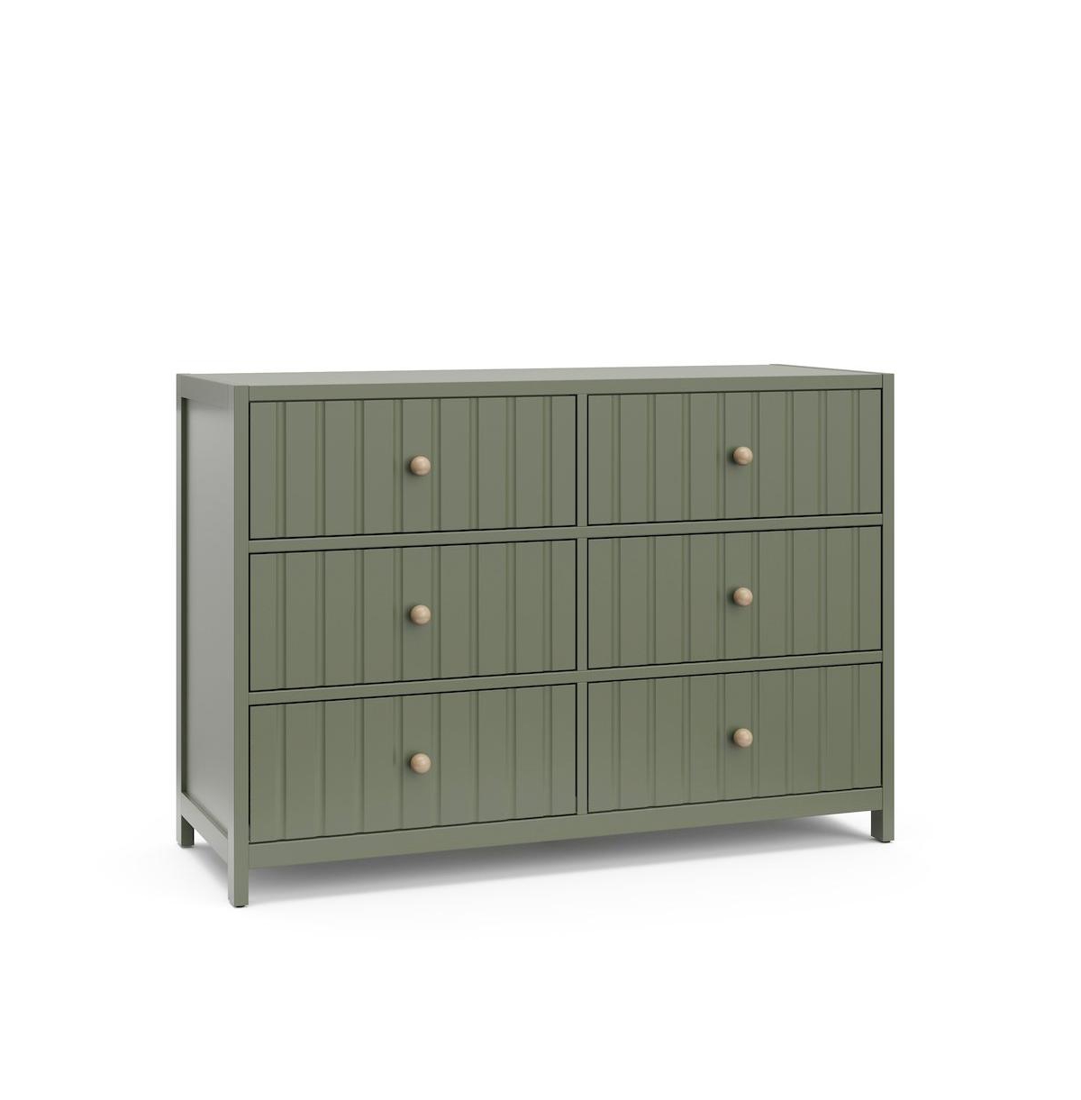 Click here for Graco Teddi 6 Drawer Double Dresser (Olive) - Oliv... prices