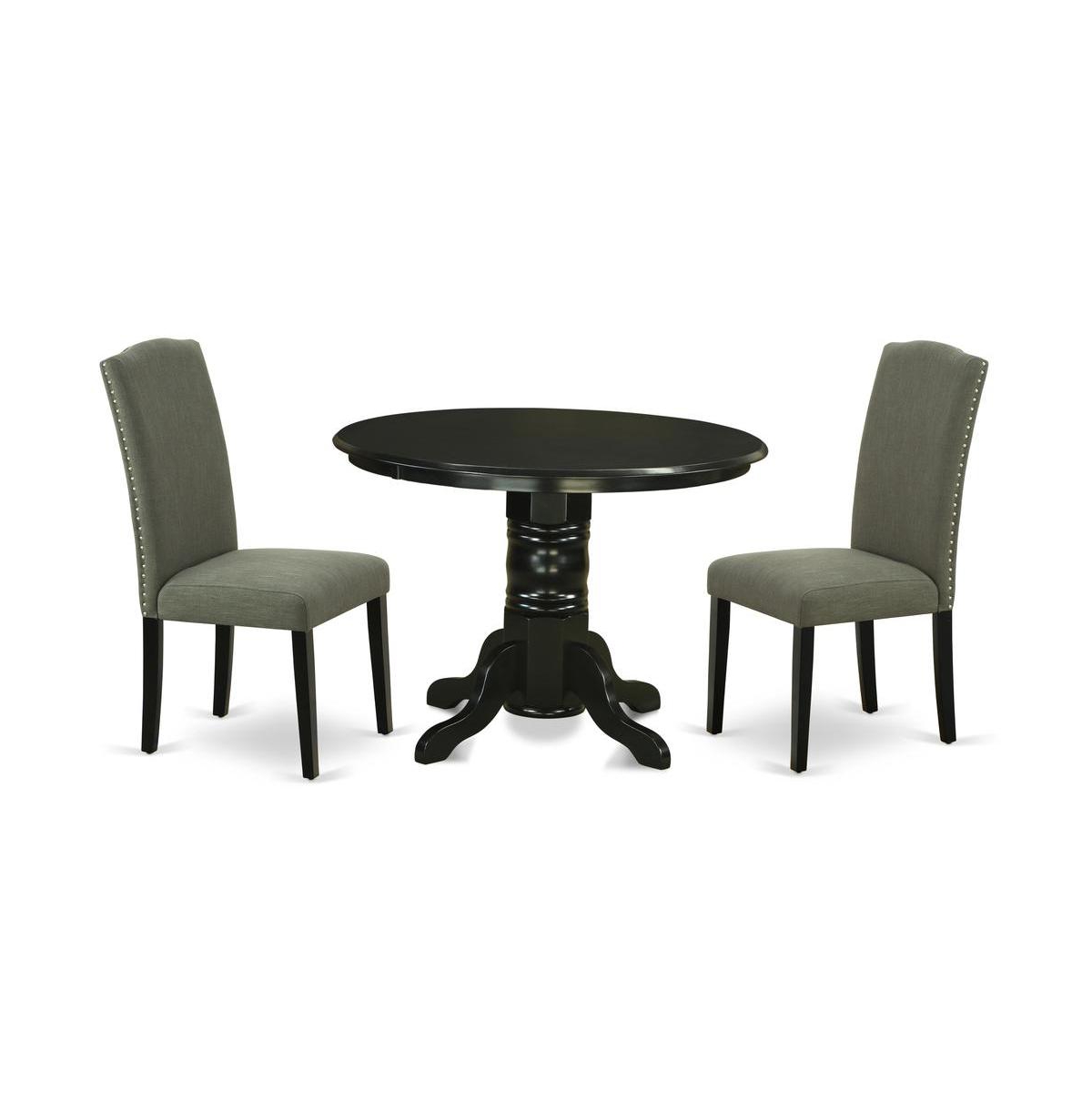 Click here for East West Furniture Dining Room Set Black - Black prices