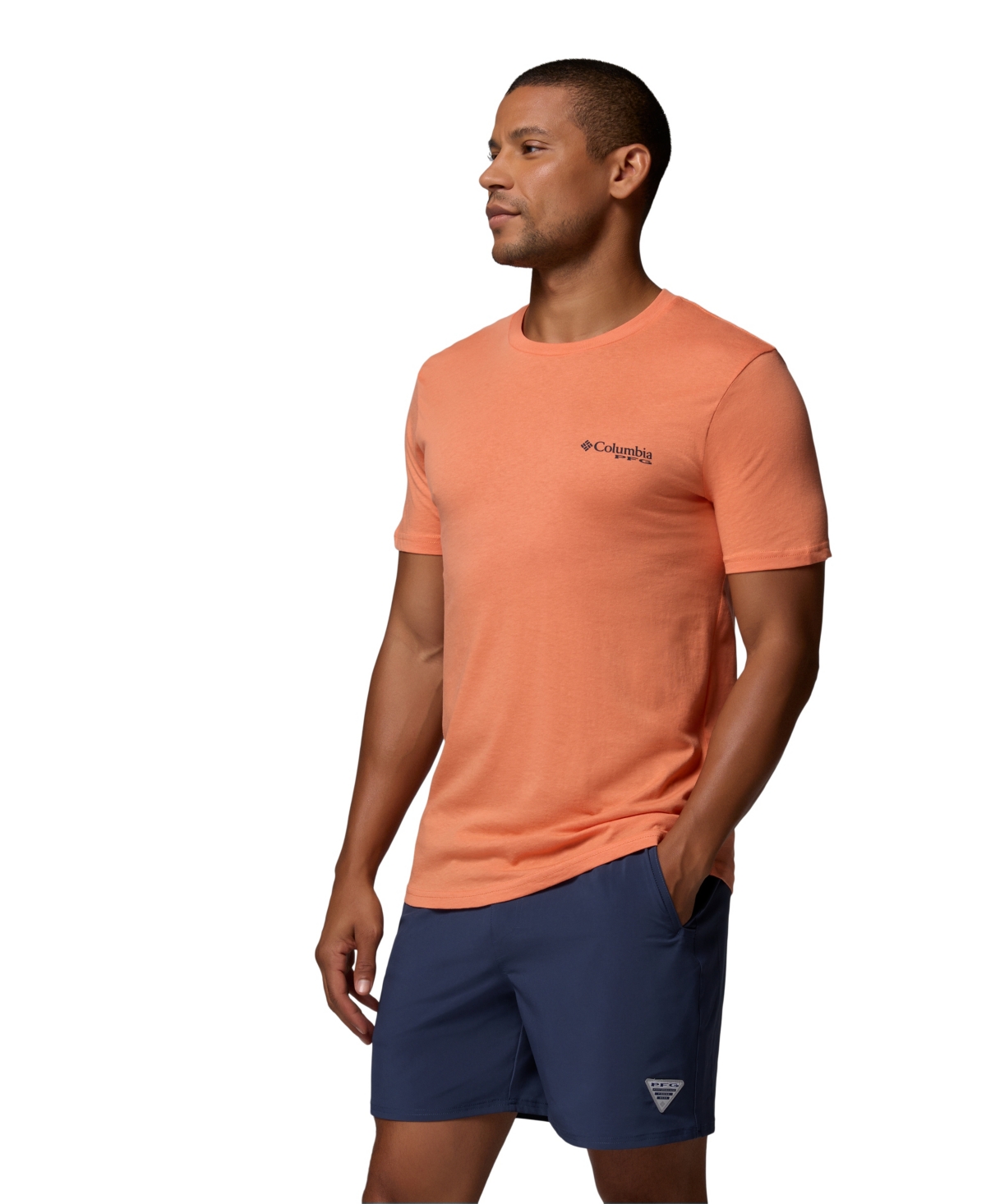 Click here for Columbia Mens Ballard Graphic T-Shirt - Bright pea... prices