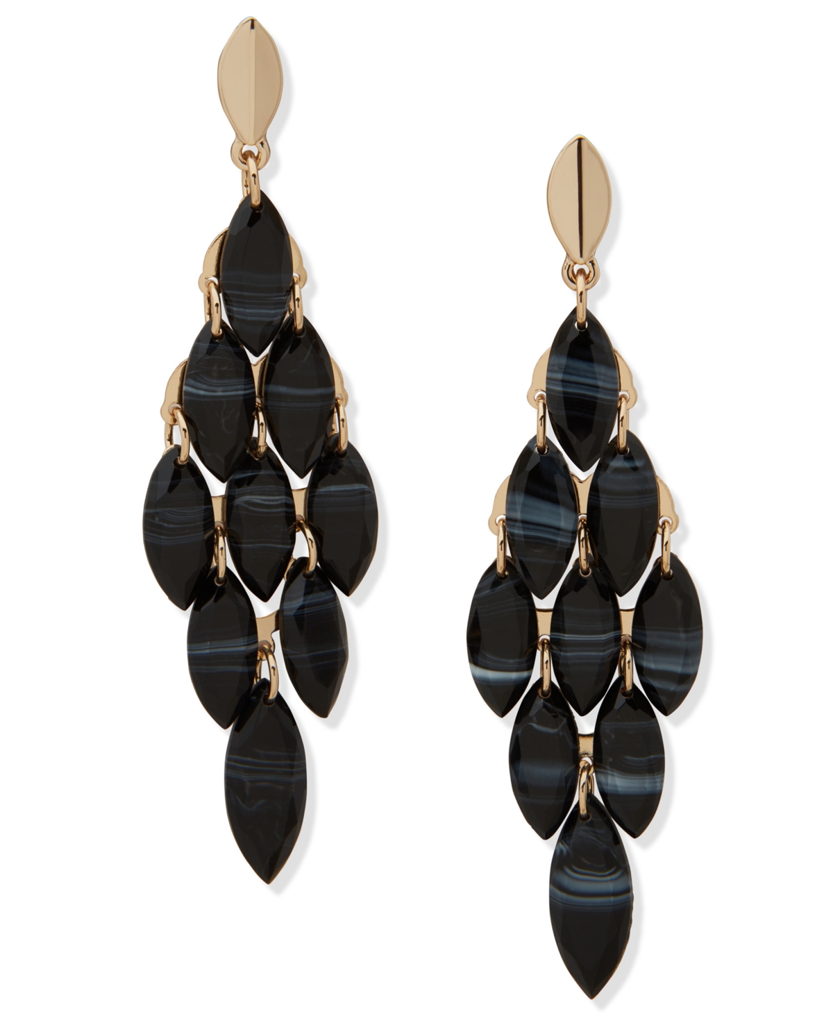 Click here for lonna & lilly Gold-Tone Navette Chandelier Earring... prices