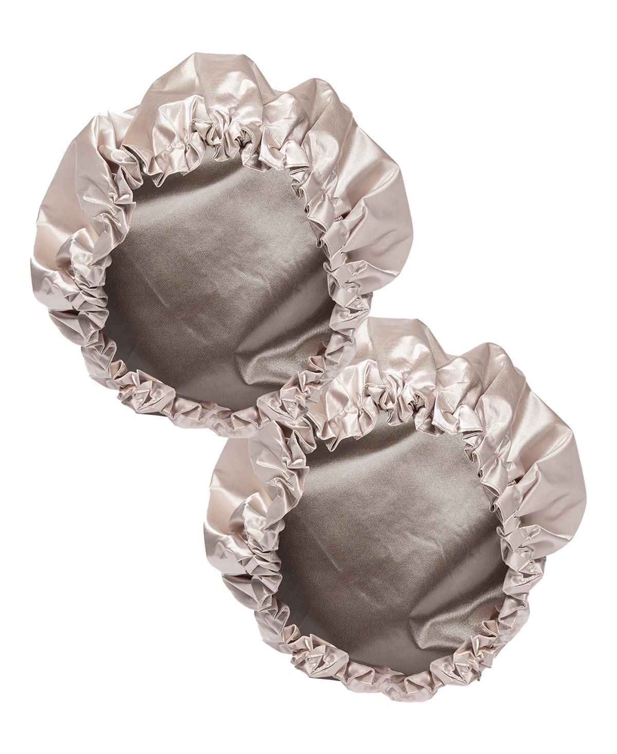 Click here for Night 2-pack Satin Shower Cap - Champagne prices