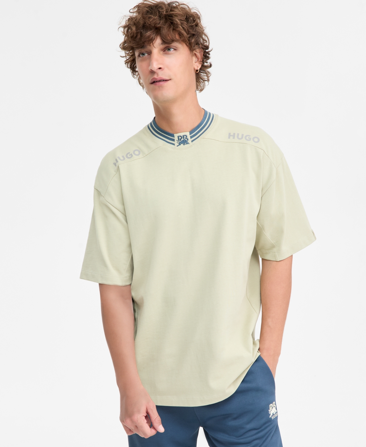 Click here for Racing Bulls x Hugo Mens Dydall Oversized Short-Sl... prices