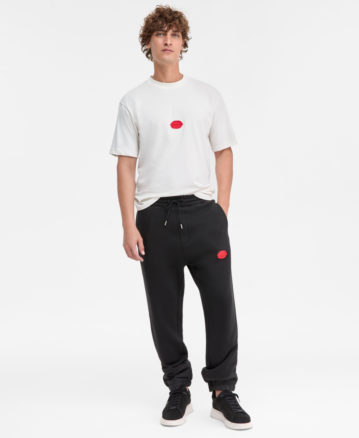 Click here for Hugo Boss Dilvano Relaxed Fit Wax Logo Drawstring... prices
