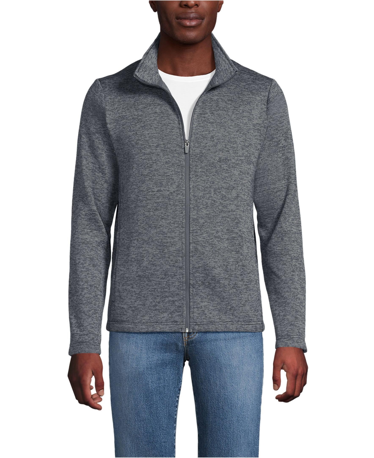 Click here for Lands End School Uniform Mens Sweater Fleece Zip F... prices