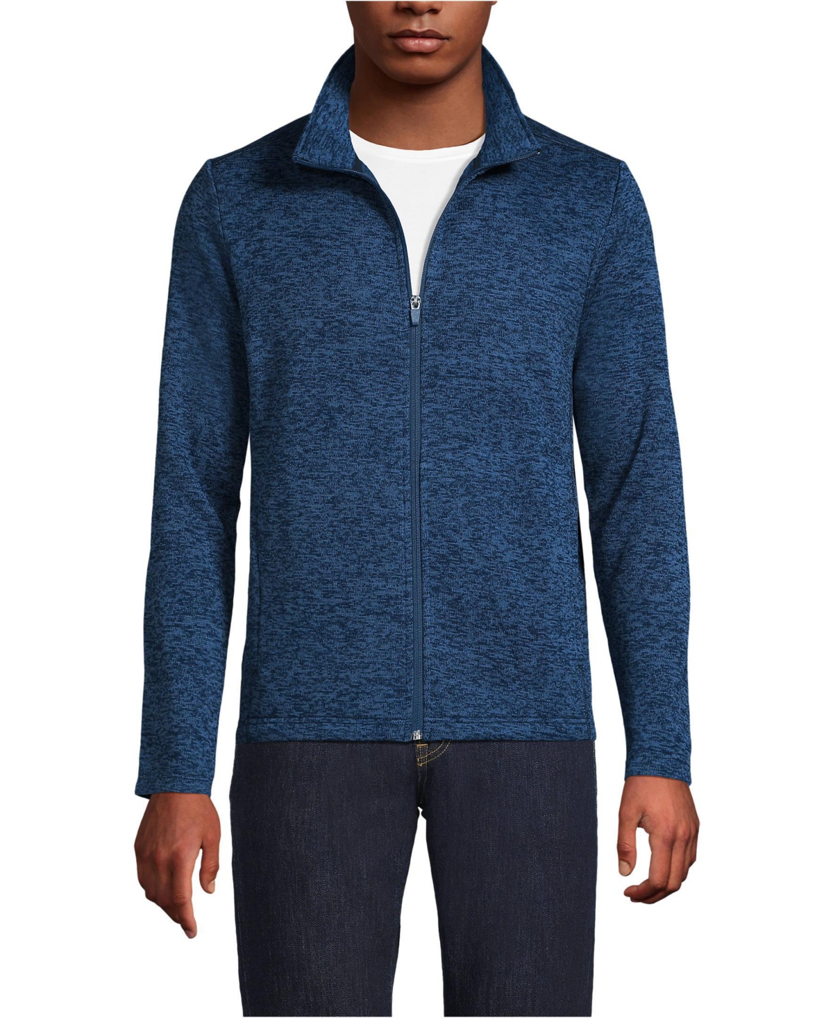 Click here for Lands End School Uniform Mens Sweater Fleece Zip F... prices