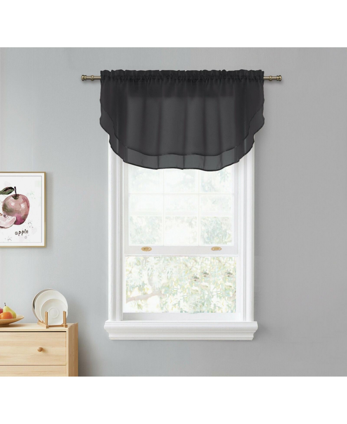 Click here for Kate Aurora Living Double Layered Sheer Rod Pocket... prices