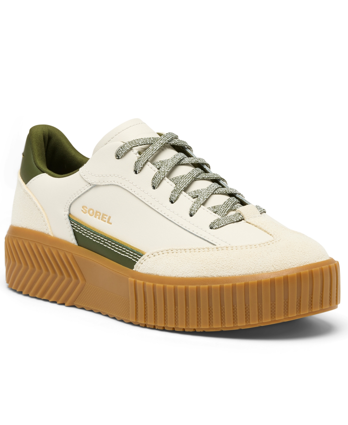 Click here for Sorel Womens Ona Ave T-Toe Lace-Up Sneakers - Chal... prices