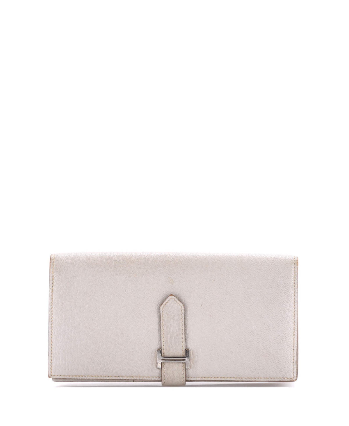 Click here for Pre-Owned Hermes Long Bearn Wallet Chevre Mysore -... prices