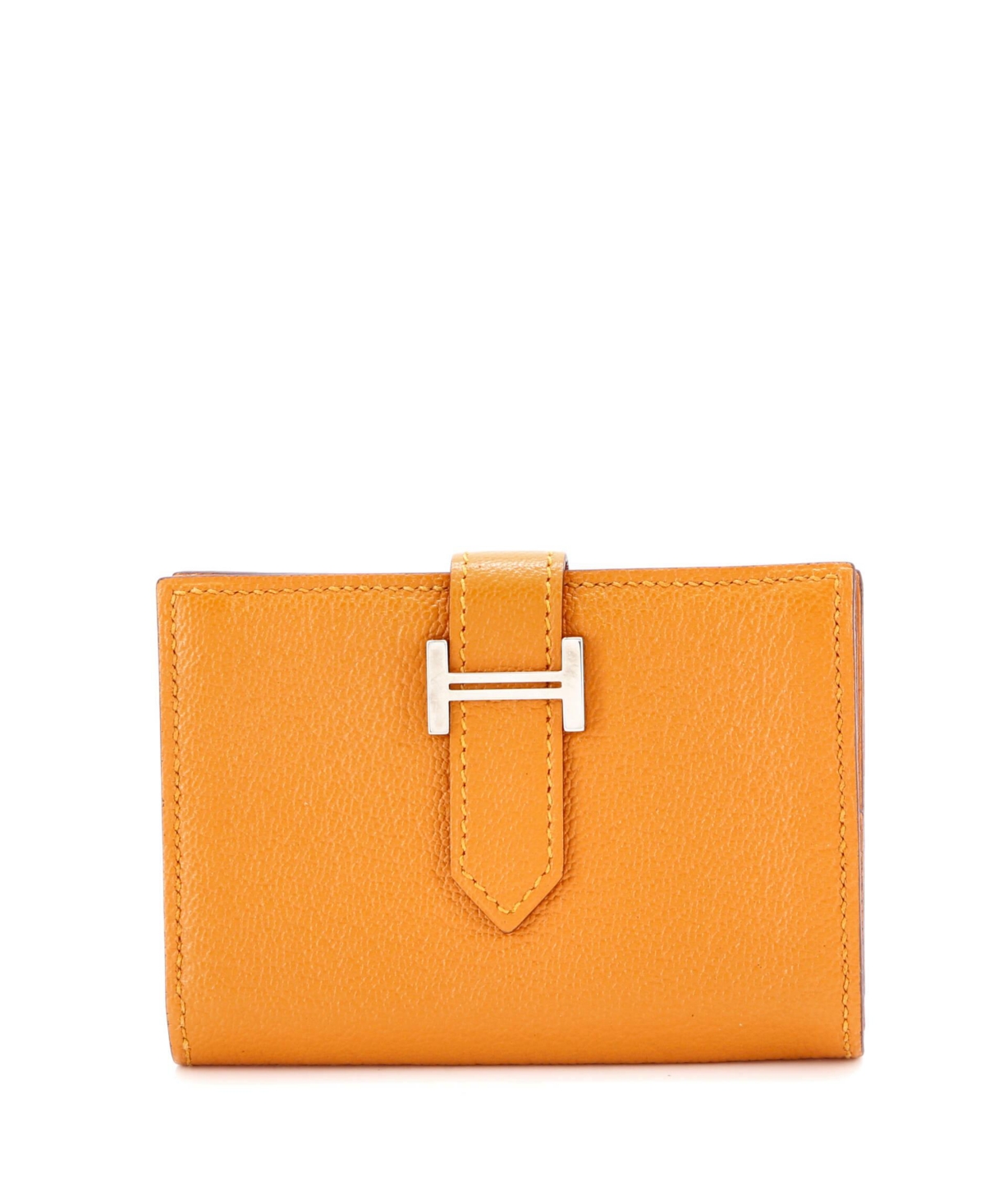 Click here for Pre-Owned Hermes Compact Bearn Coin Wallet Chevre... prices