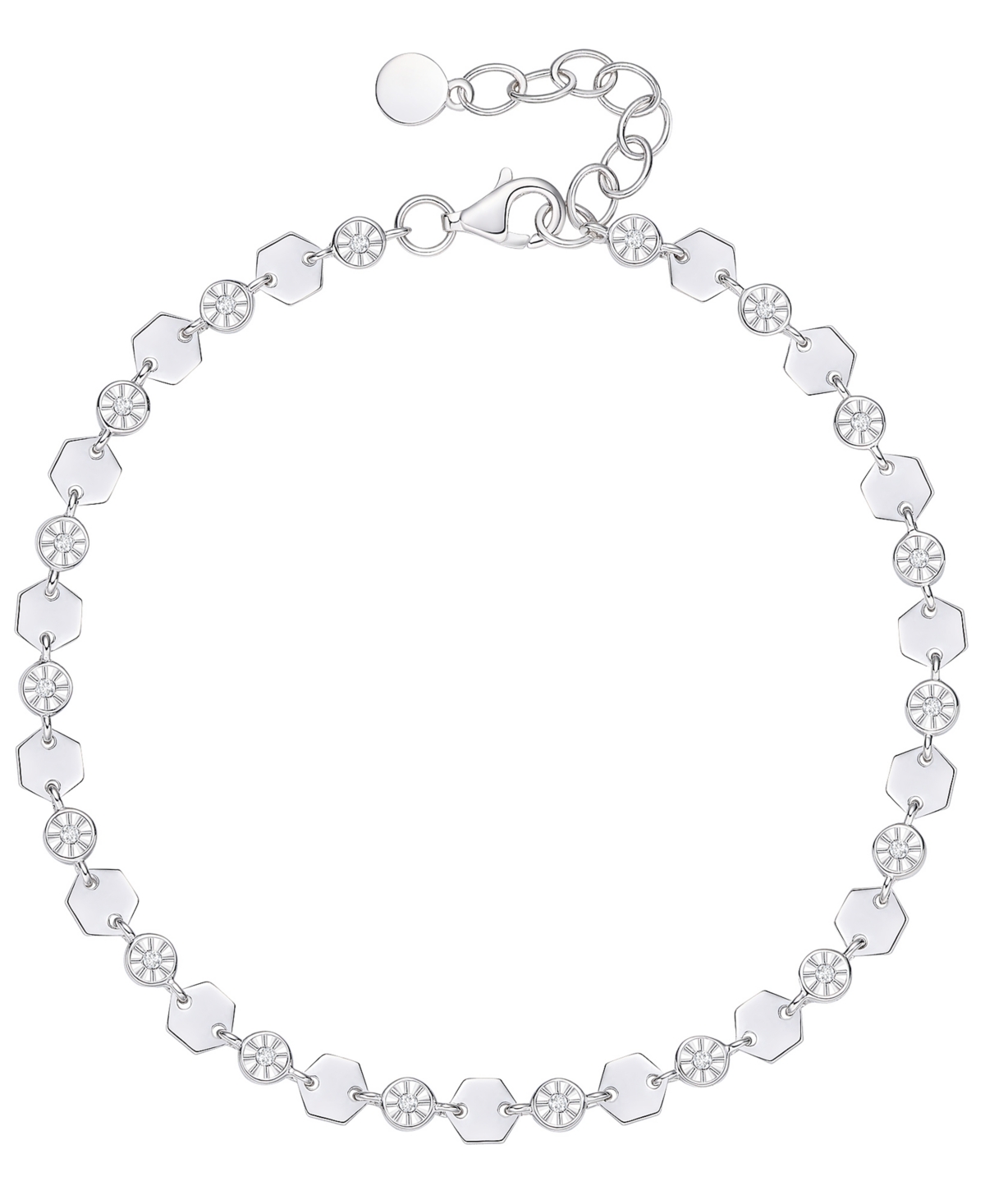 Click here for Macys Diamond Luna Bracelet (1/10 ct. t.w.) in Ste... prices