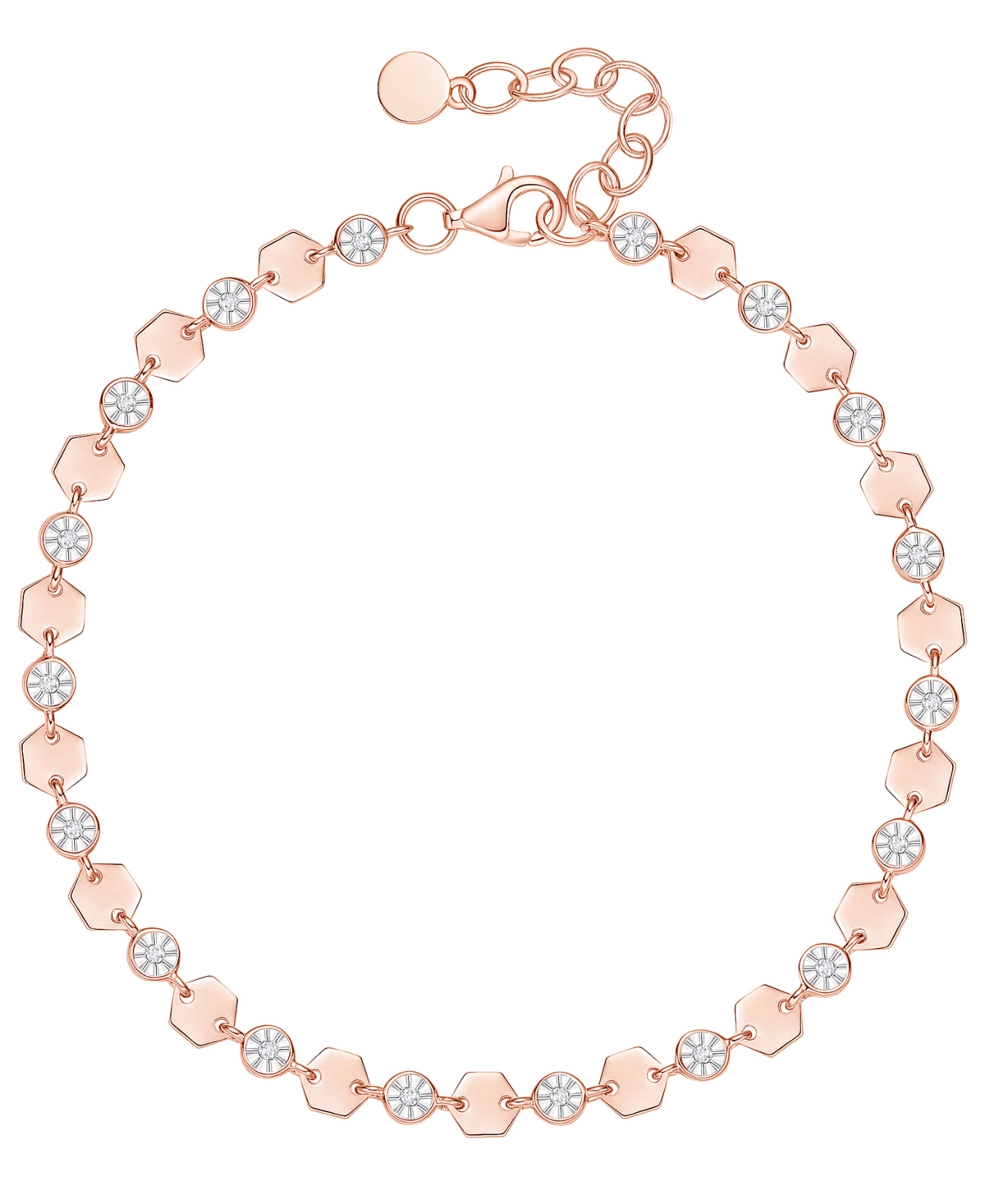 Click here for Macys Diamond Luna Bracelet (1/10 ct. t.w.) in Ste... prices