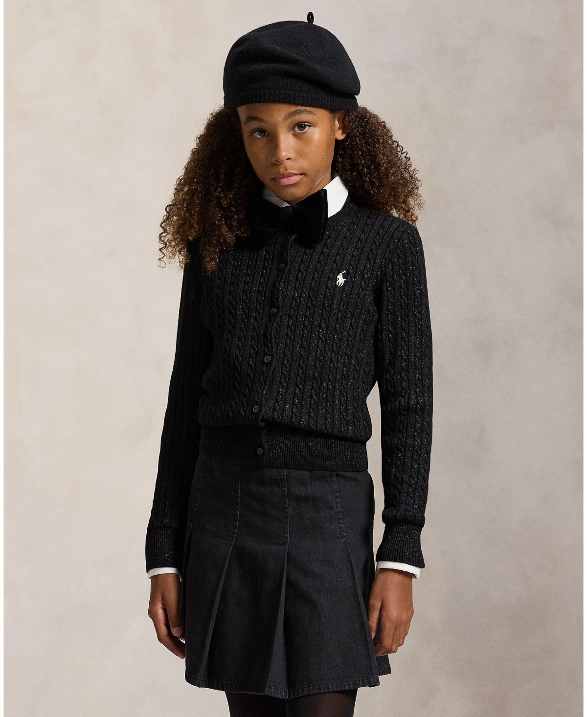 Click here for Polo Ralph Lauren Big Girls Metallic Cable Cotton-... prices