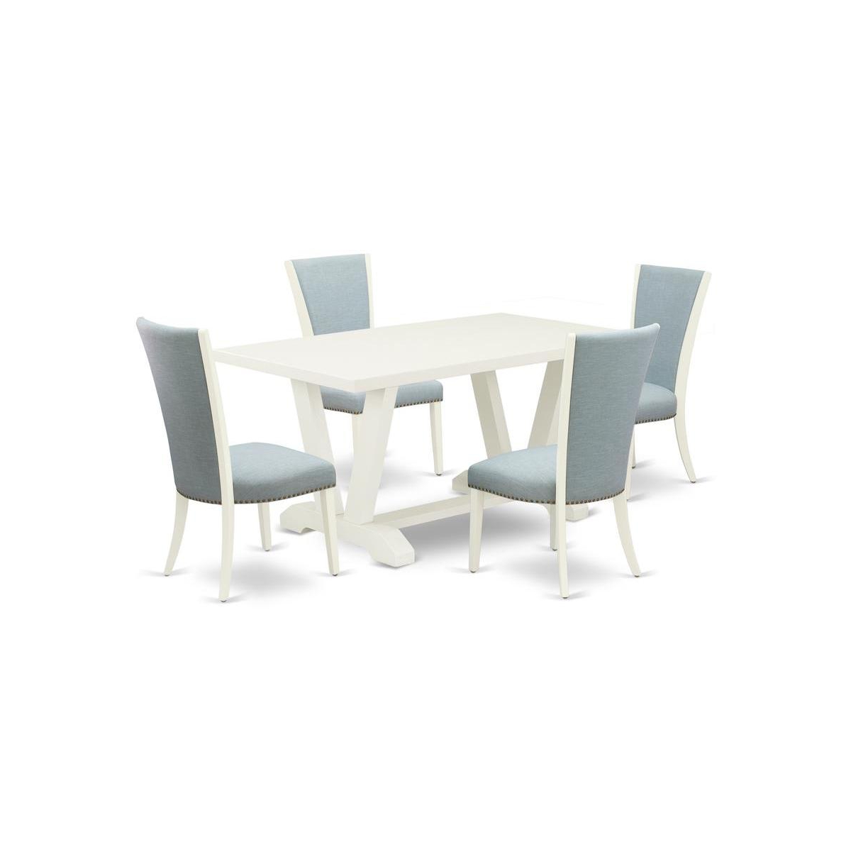 Click here for East West Furniture 5 Piece Dining Room Table Set... prices