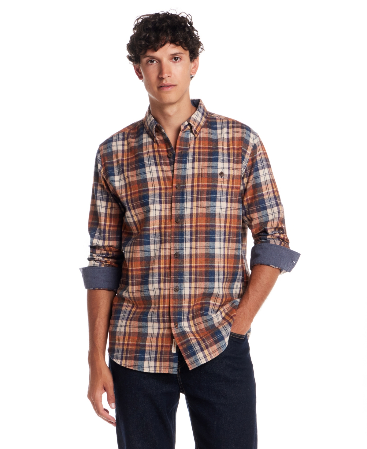 Click here for Weatherproof Vintage Mens Flannel Shirt - Umber prices