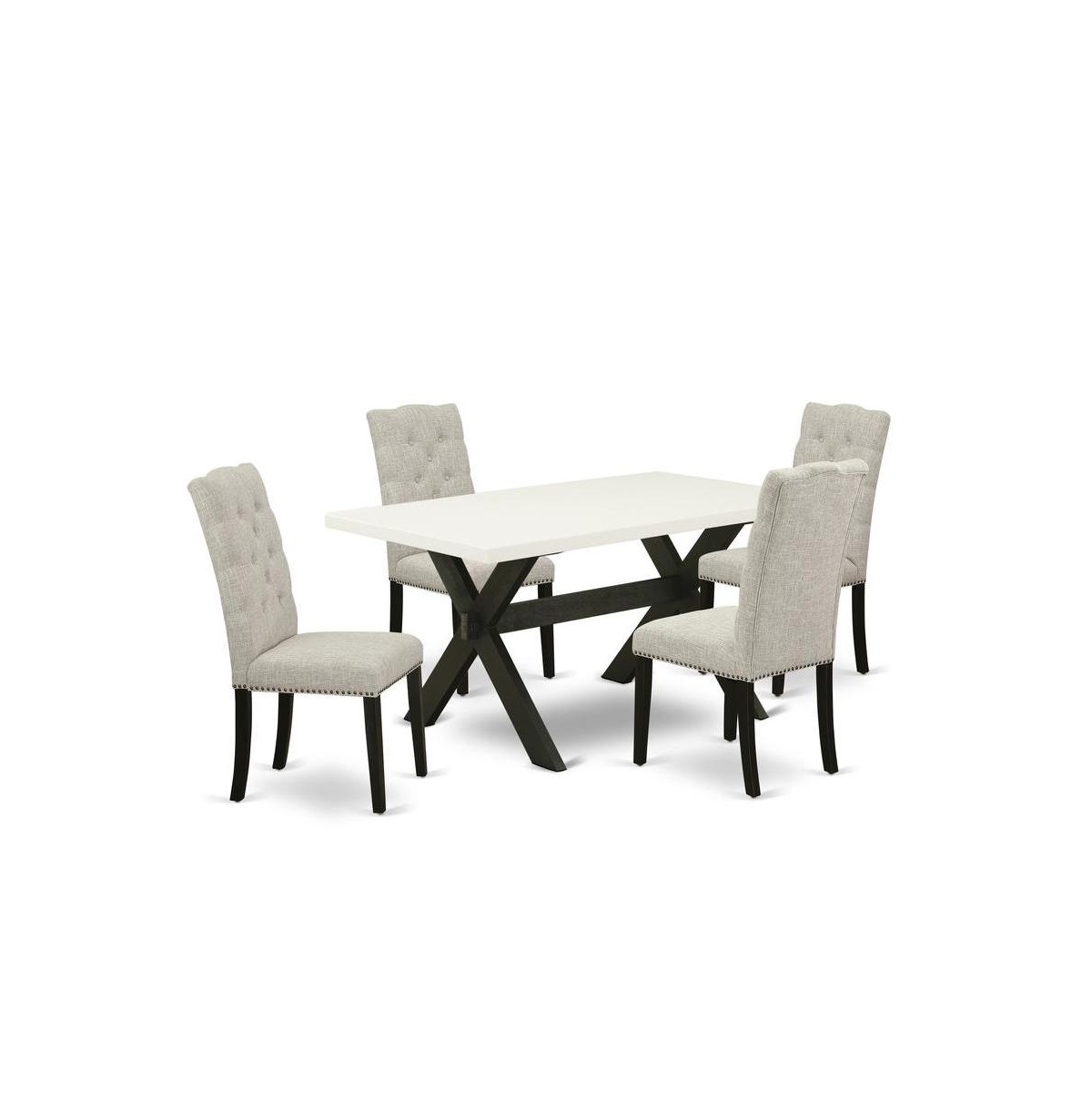 Click here for East West Furniture 5-Piece Kitchen Dinette Set In... prices