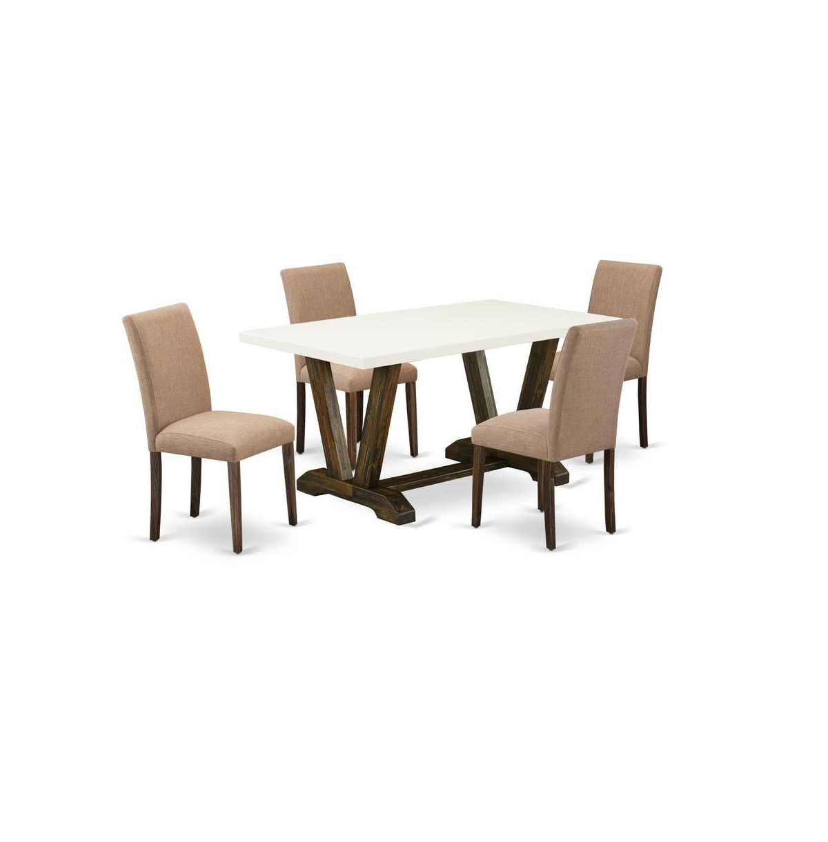 Click here for East West Furniture 5-Pc Dining Room Table Set Inc... prices
