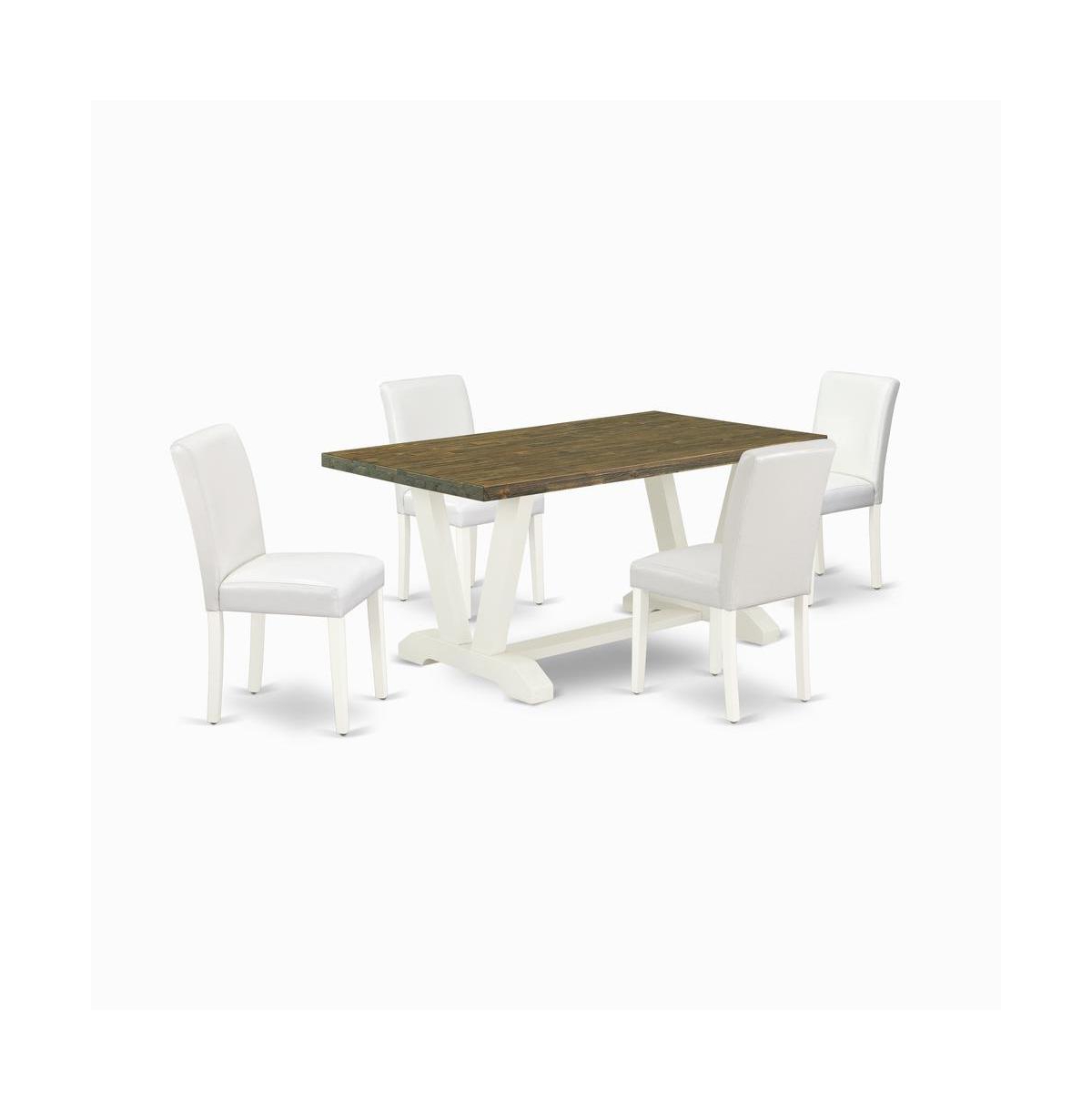 Click here for East West Furniture 5-Piece Awesome Dining Set a G... prices