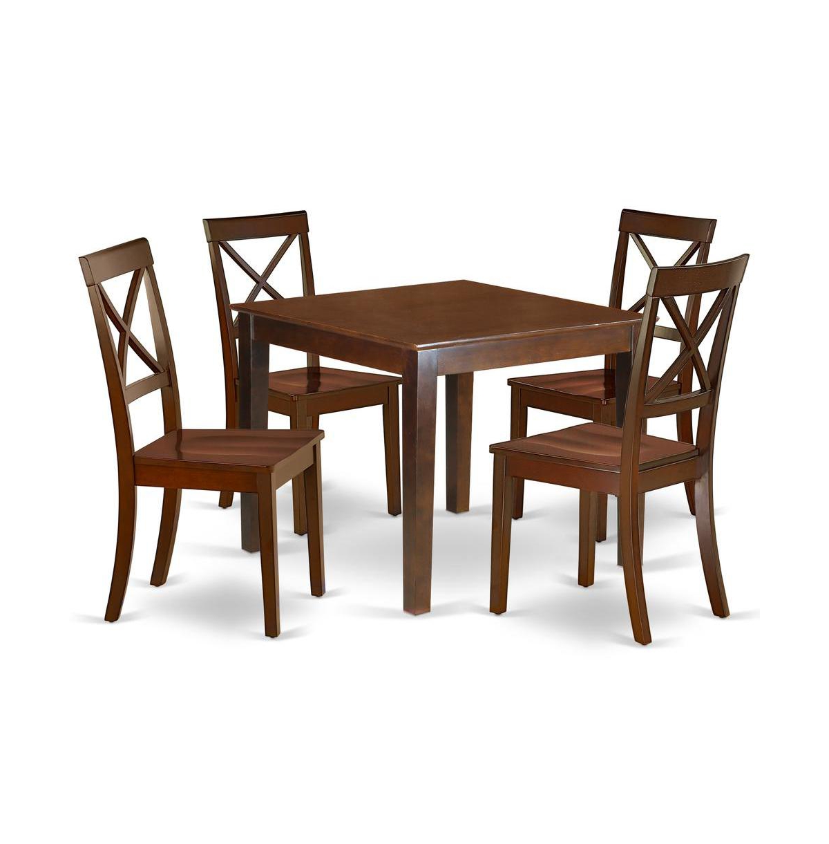 Click here for East West Furniture Dining Room Set Mahogany - Mah... prices