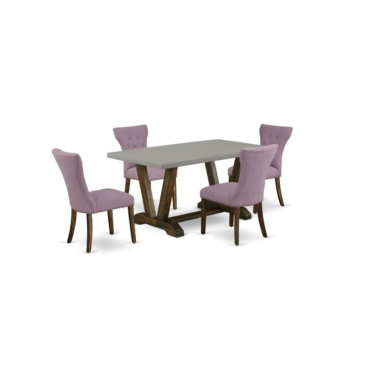 Click here for East West Furniture 5-Piece Dining Table Set Inclu... prices